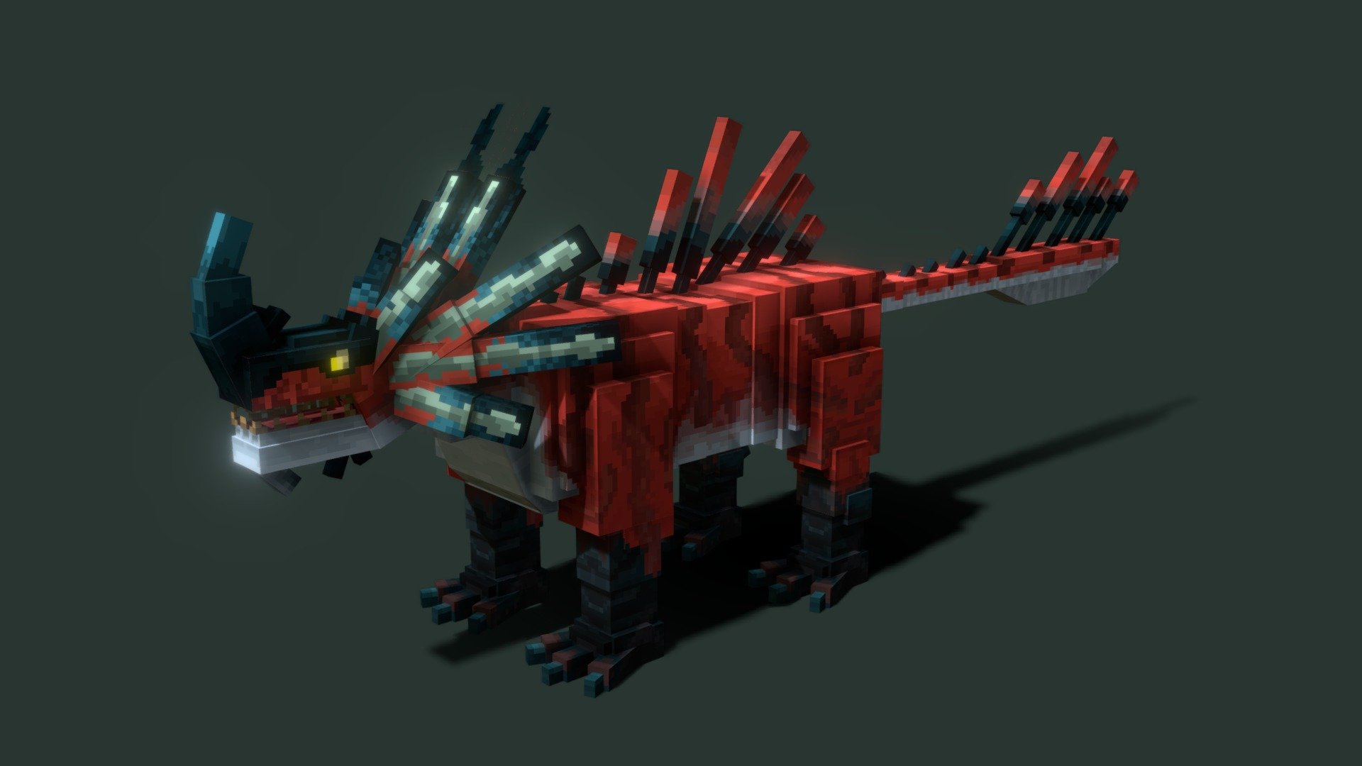Magical Pyrantha dragon - 3D model by Artbor [e6addbf] - Sketchfab