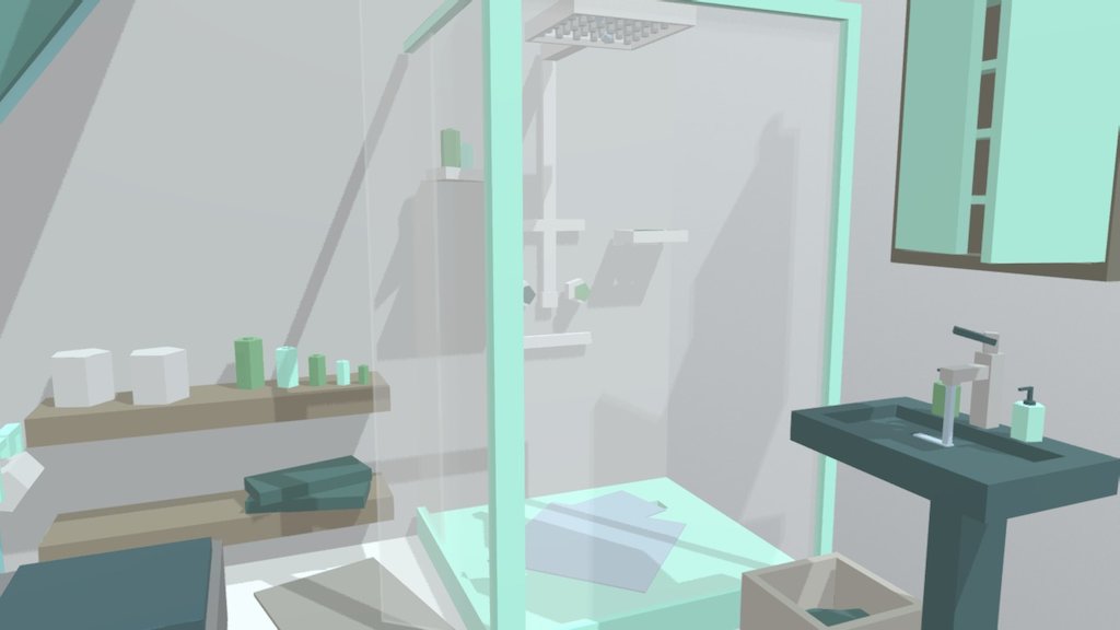 Animated Low Poly Bathroom - 3D model by Jasper Macks (@Jasper_Macks ...