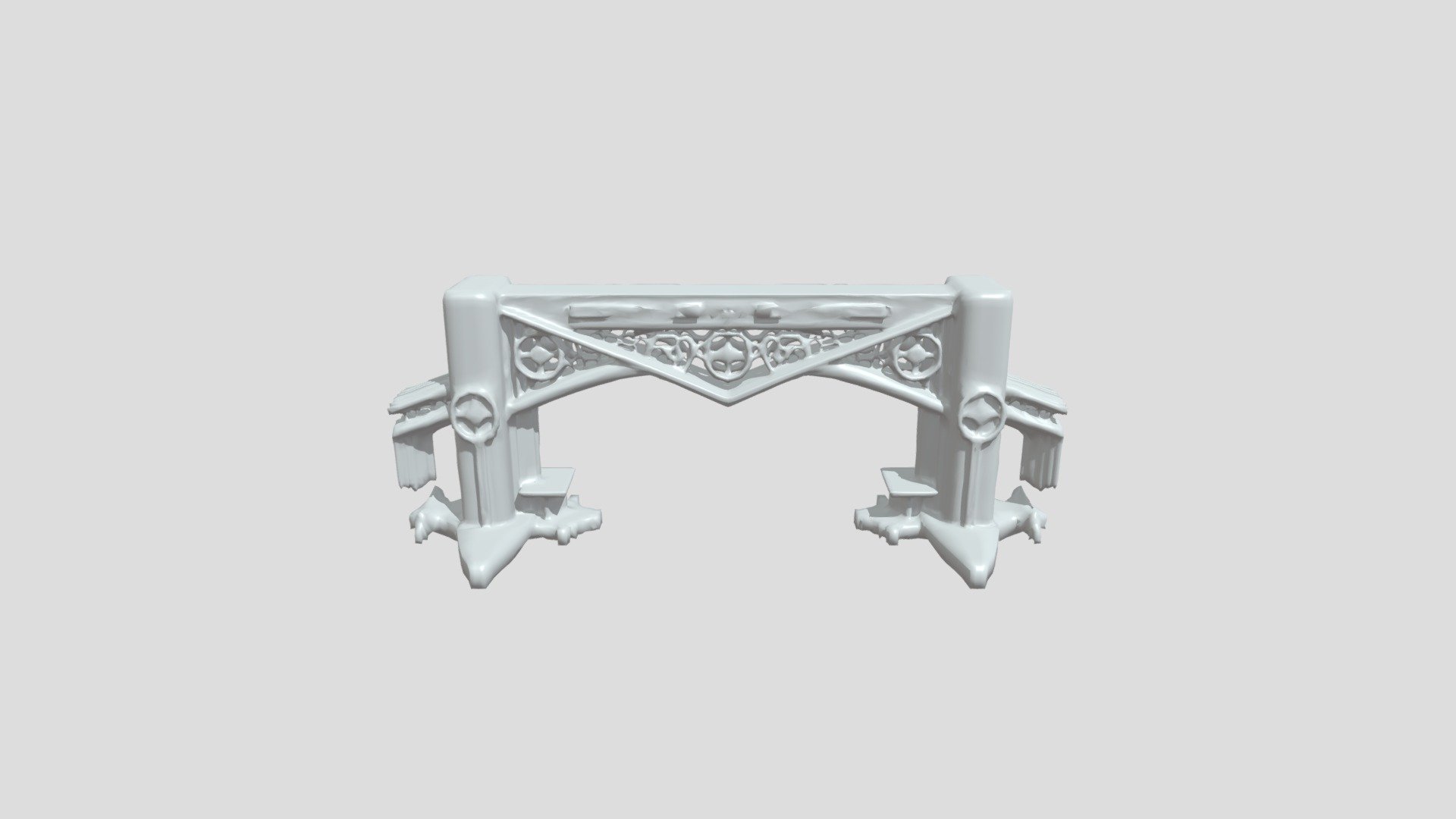 Industrial gate with gears and text - 3D model by Mustafademircil ...