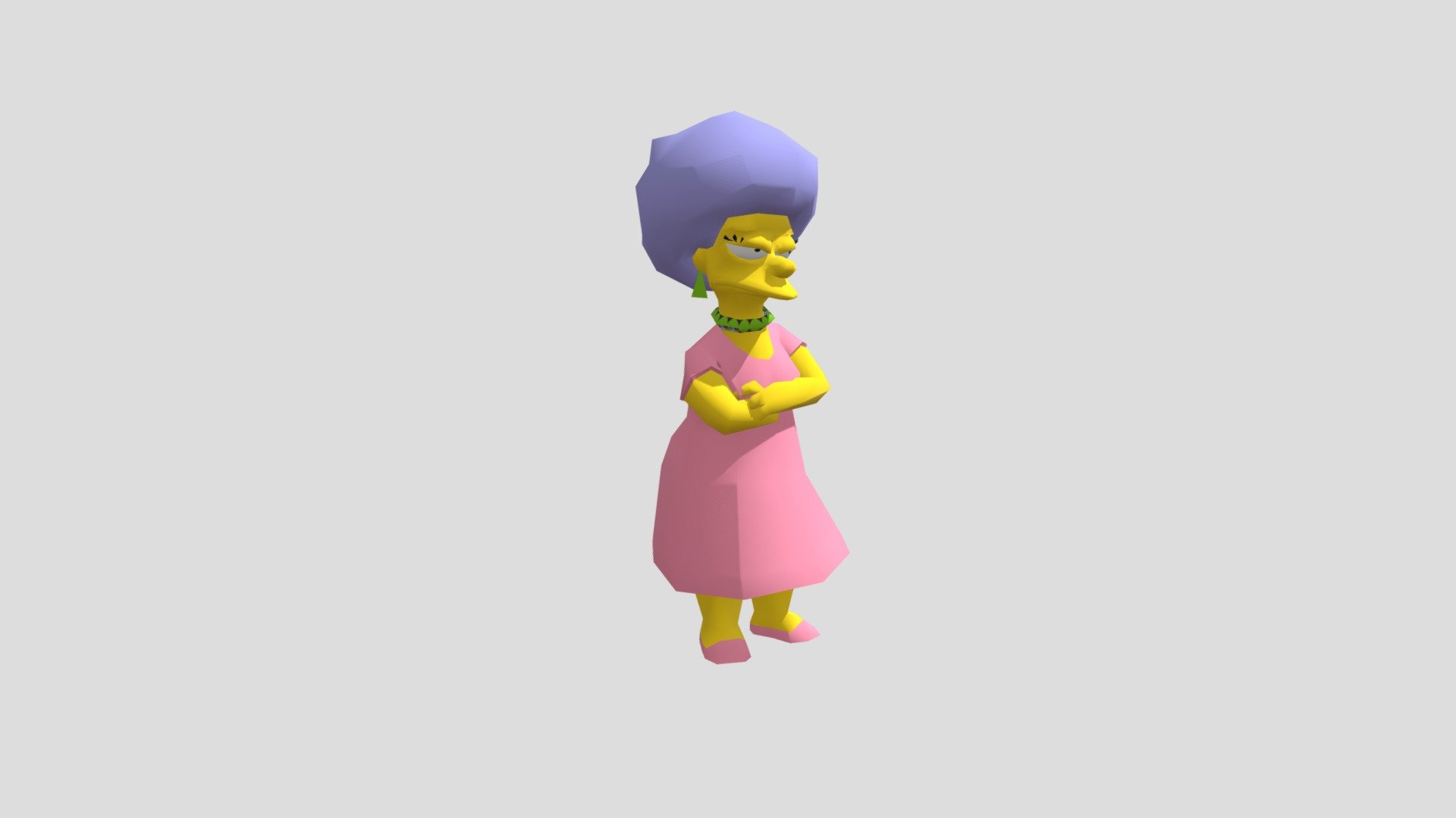 Patty Bouvier angry (simpsons) animated - Download Free 3D model by ...