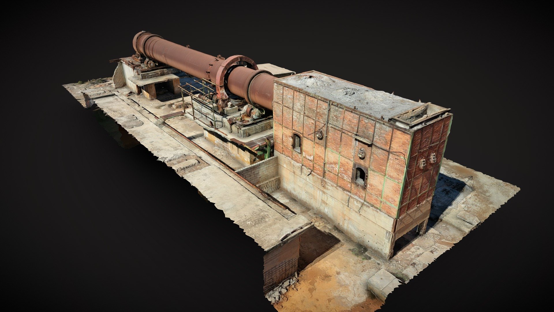 Silver-Lead Mine, Waelz Rotary Kiln - 3D model by OTAIR [e6b80e0 ...