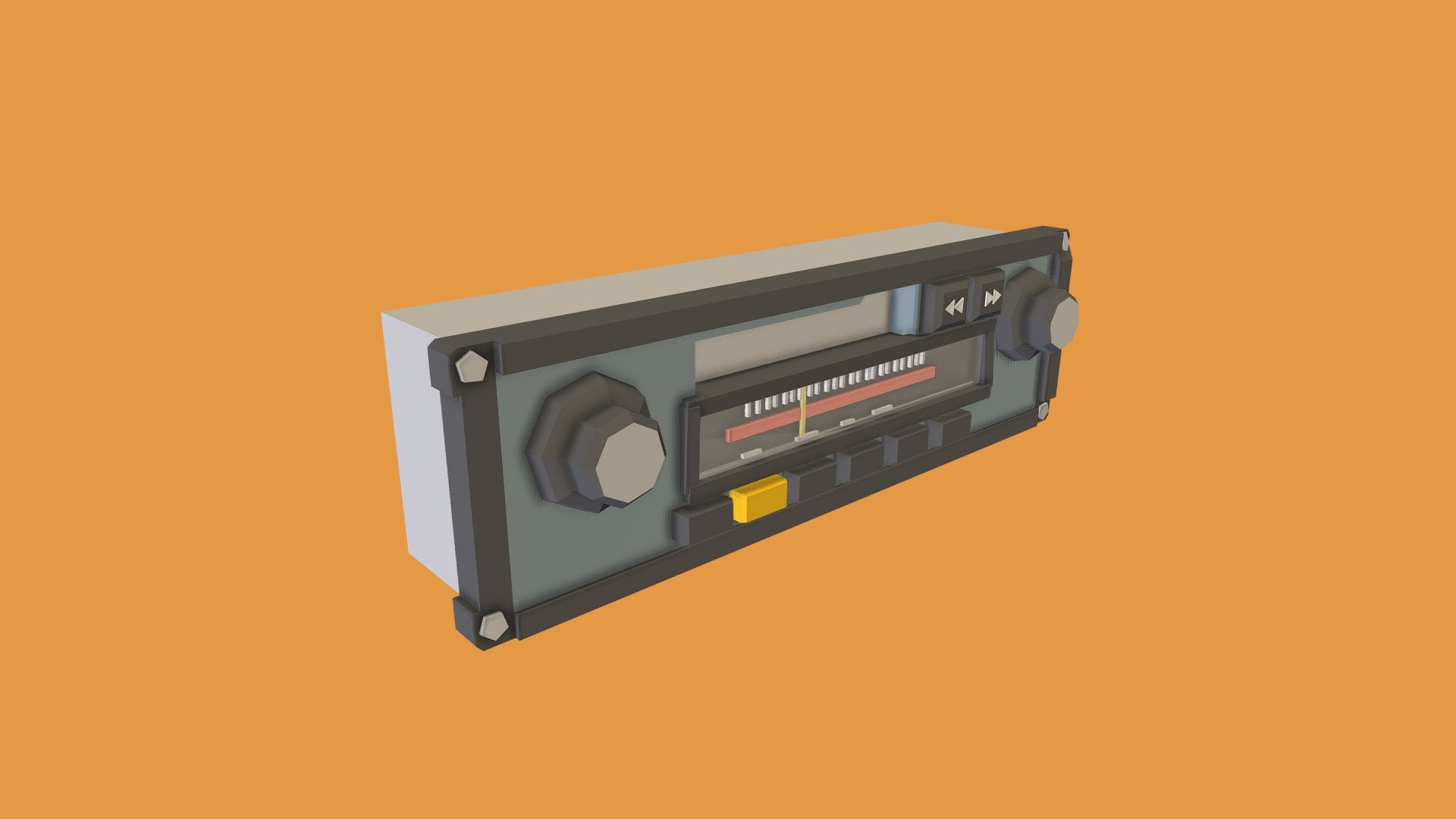 Car Radio - Low Poly - 3D model by Jakers_H (@shakey_jake) [e6b88fc ...