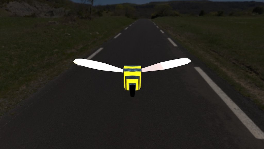 Bumble Bee Space Ship - 3D model by norkusw [e6ba333] - Sketchfab