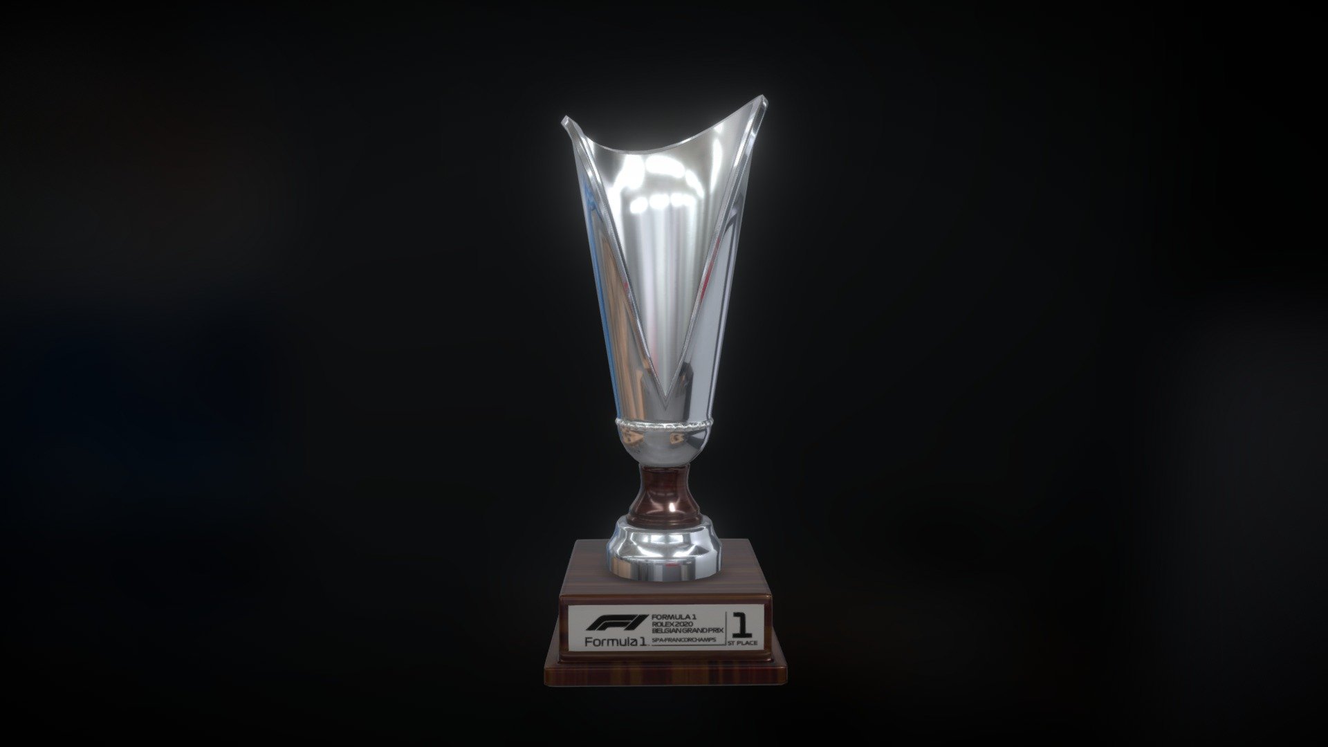 F1 Trophy - Belgium Formula 1 GP - Buy Royalty Free 3D model by Machine ...
