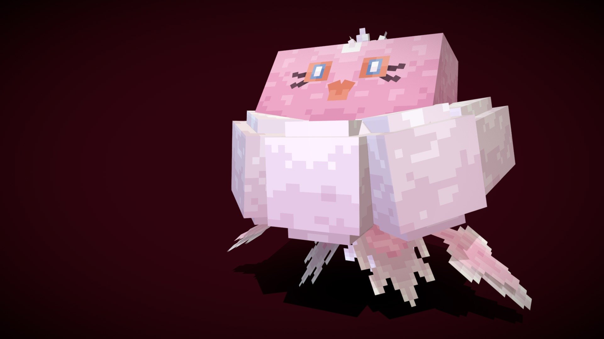 Jellicent female - Minecraft Cobblemon Style - Buy Royalty Free 3D ...