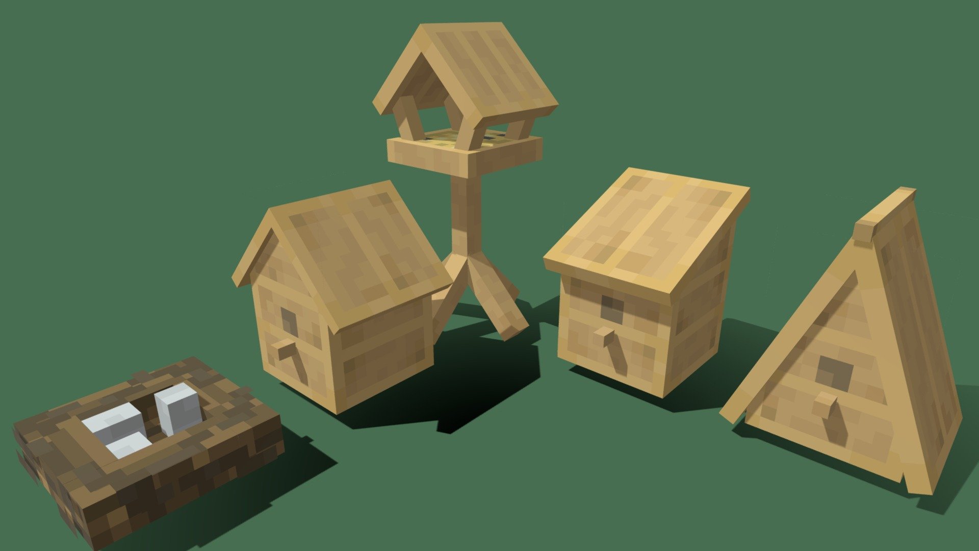 bird houses - 3D model by daanosaurusrex [e6c0886] - Sketchfab