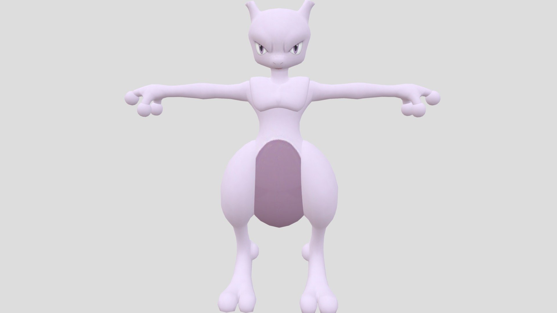 Mewtwo - Download Free 3D model by jtejada272010 [e6c0a6c] - Sketchfab