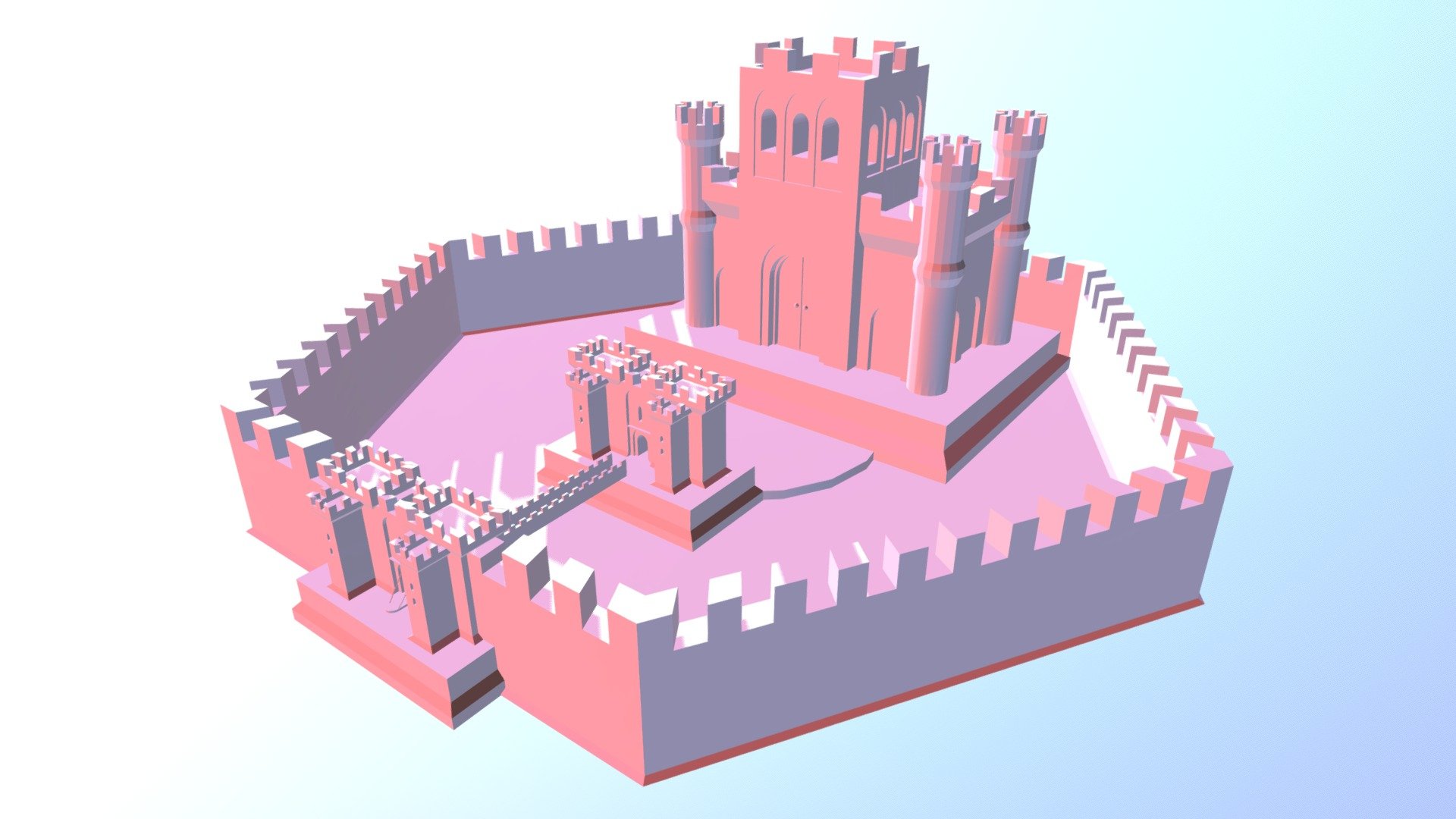 Castelo - 3D model by julianacazote [e6c221a] - Sketchfab