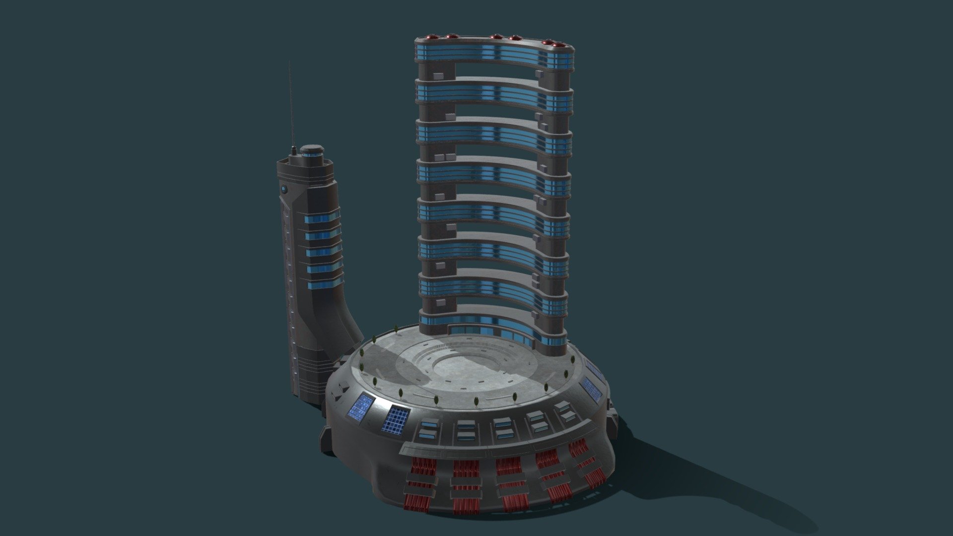 Sci-fi Hotel - 3D model by AlekRazum [e6c3409] - Sketchfab