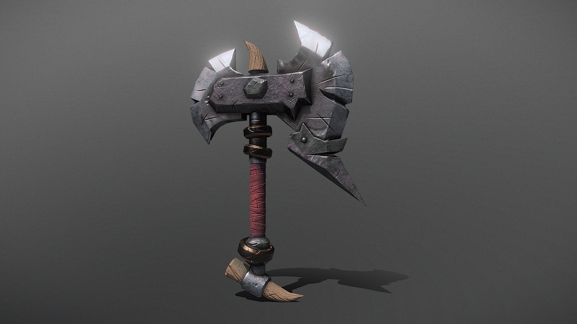 one handed ax - 3D model by MagicBean _神奇豆豆 (@magic_bean) [e6c342c ...