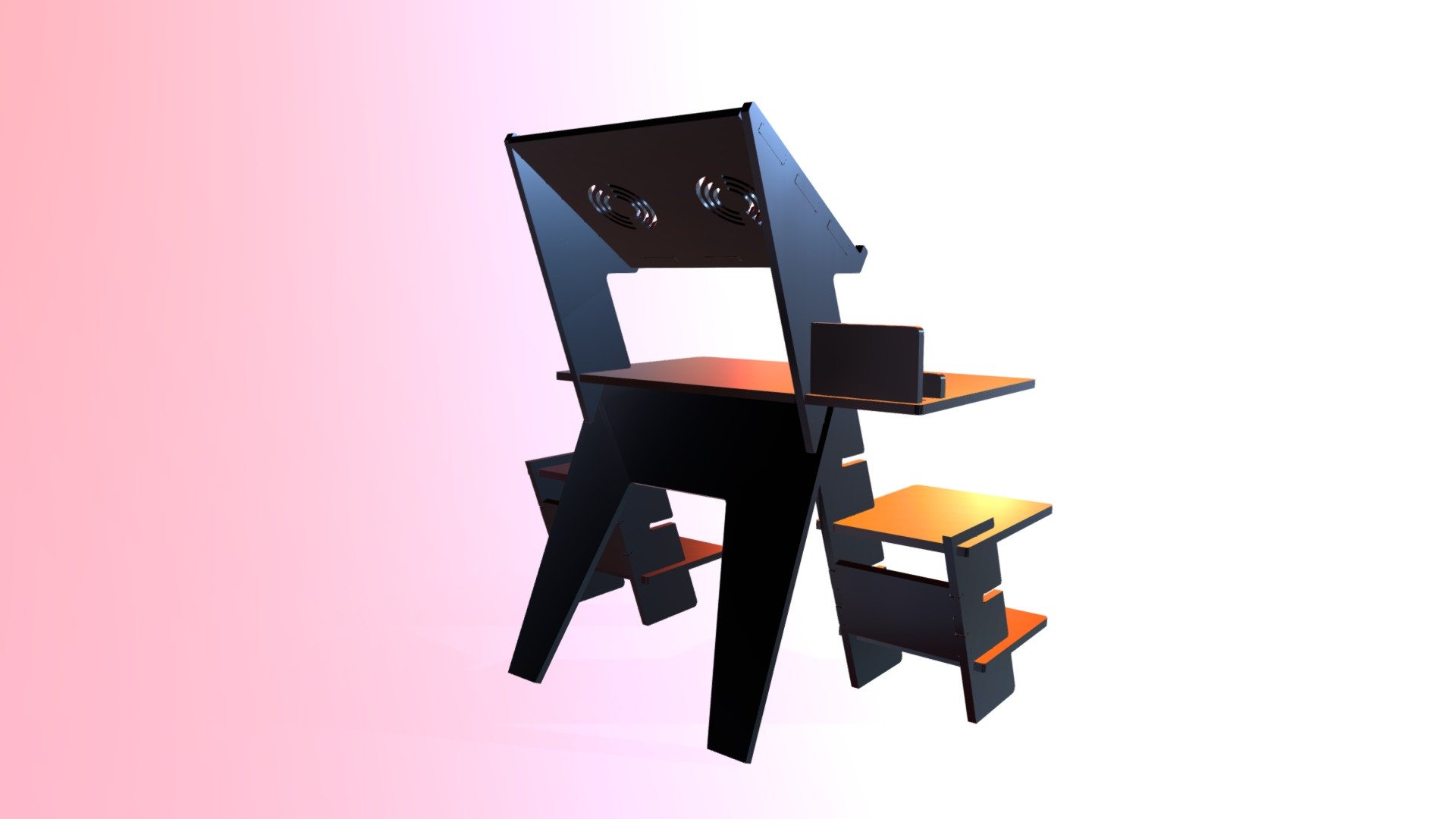 Portable Desk - Fusion 360 - Download Free 3D model by tuengominh ...