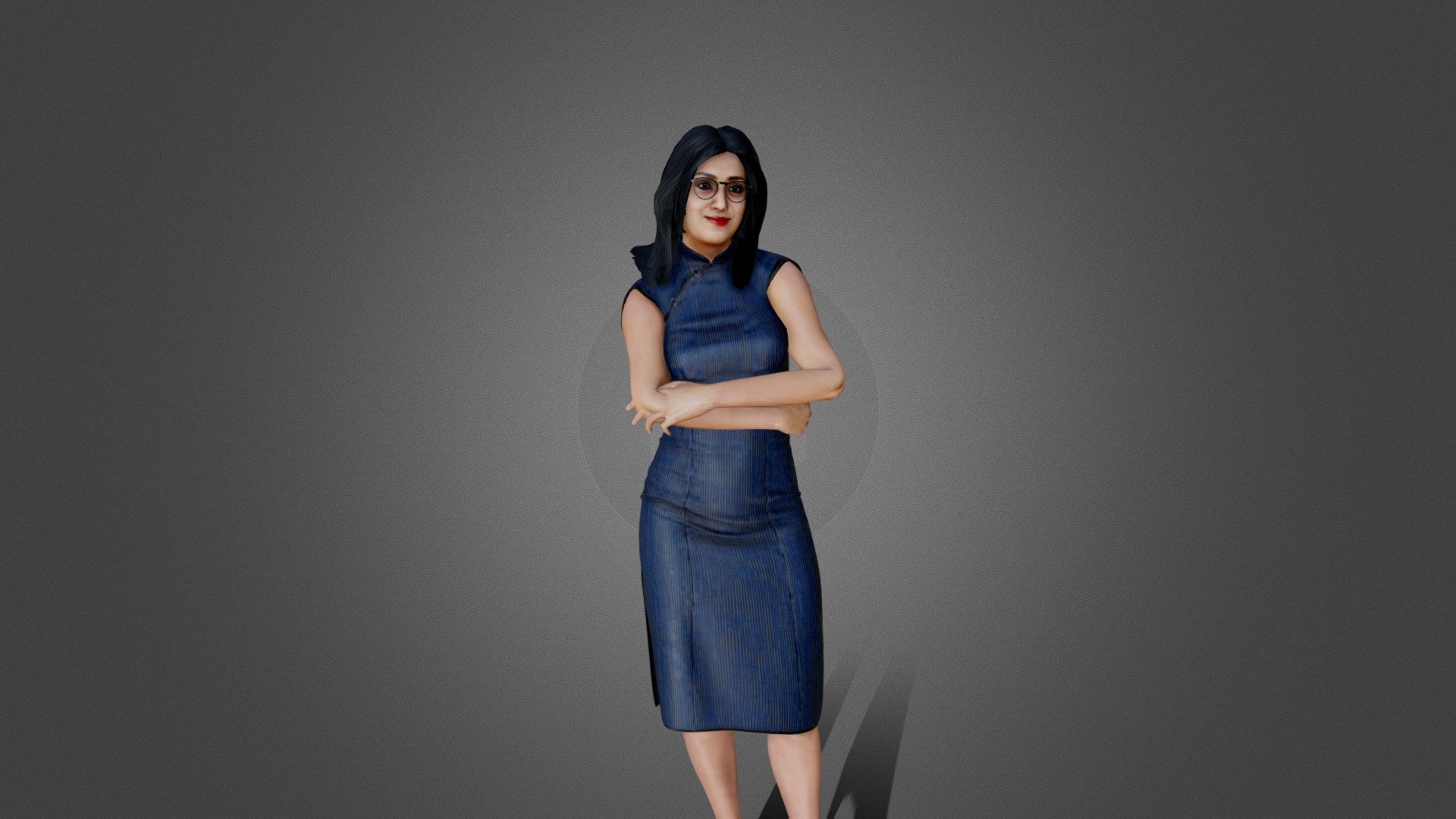 Indian Office Woman - Download Free 3D model by Nodeaxis Interactive ...