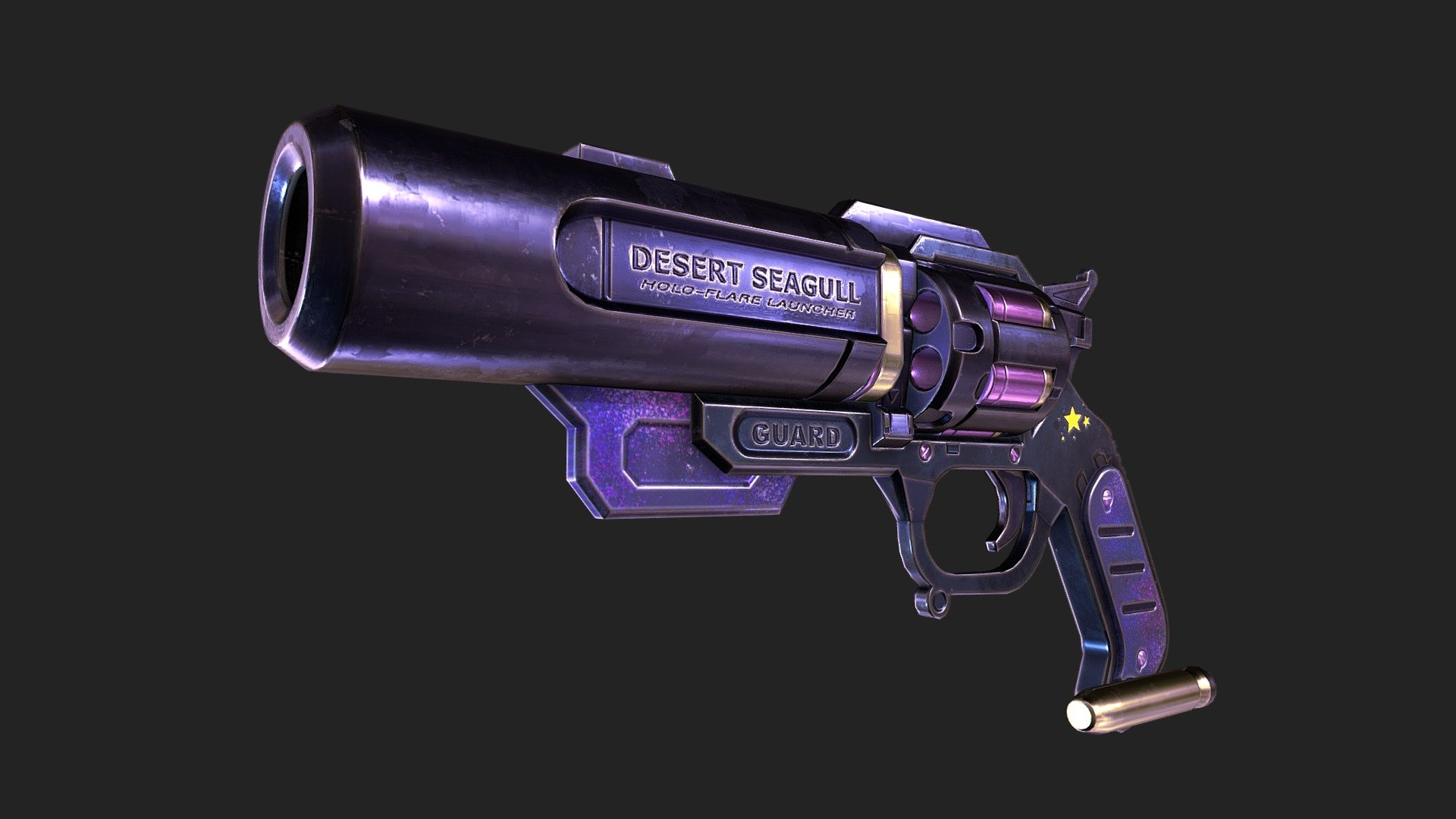Overwatch Lifeguard McCree Gun (art style) - Download Free 3D model by ...