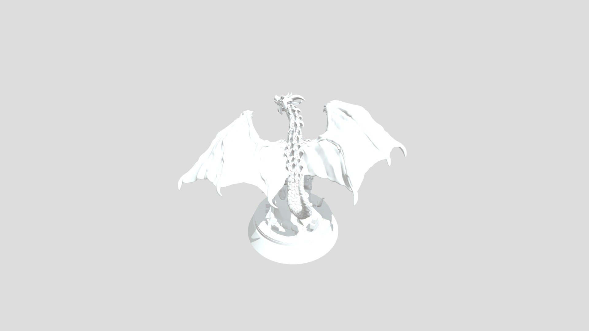 Classic occidental Dragon 3D print model - 3D model by Alareon [e6c8d16 ...