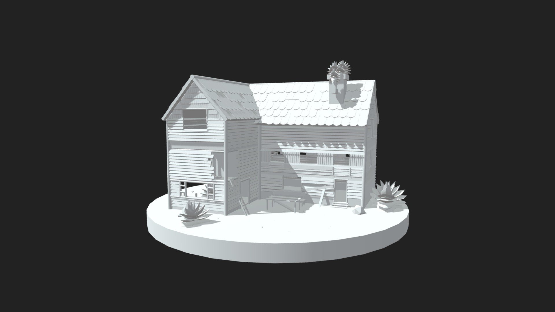 Chalet abandonné - 3D model by Matthieu Guillemin (@mattguil) [e6c9198 ...