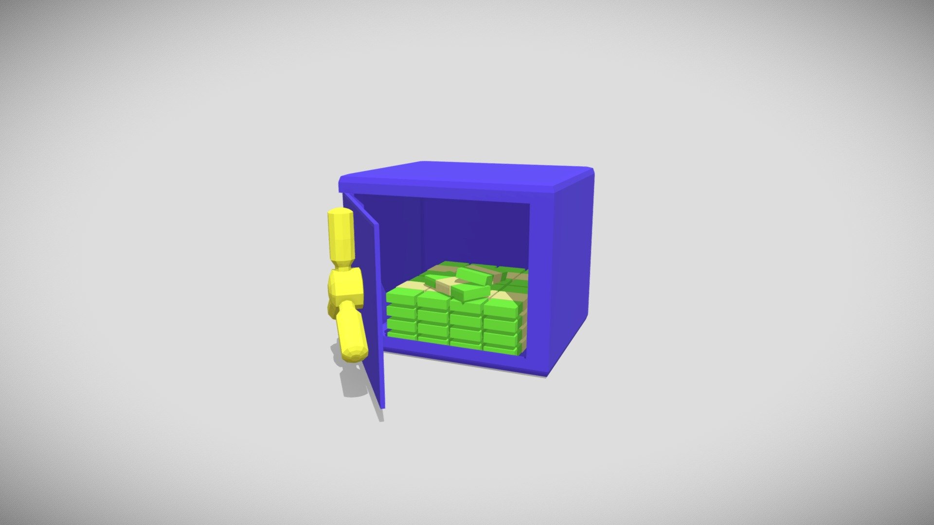 Cartoon Safe - Download Free 3D model by Adrian21 [e6cb405] - Sketchfab