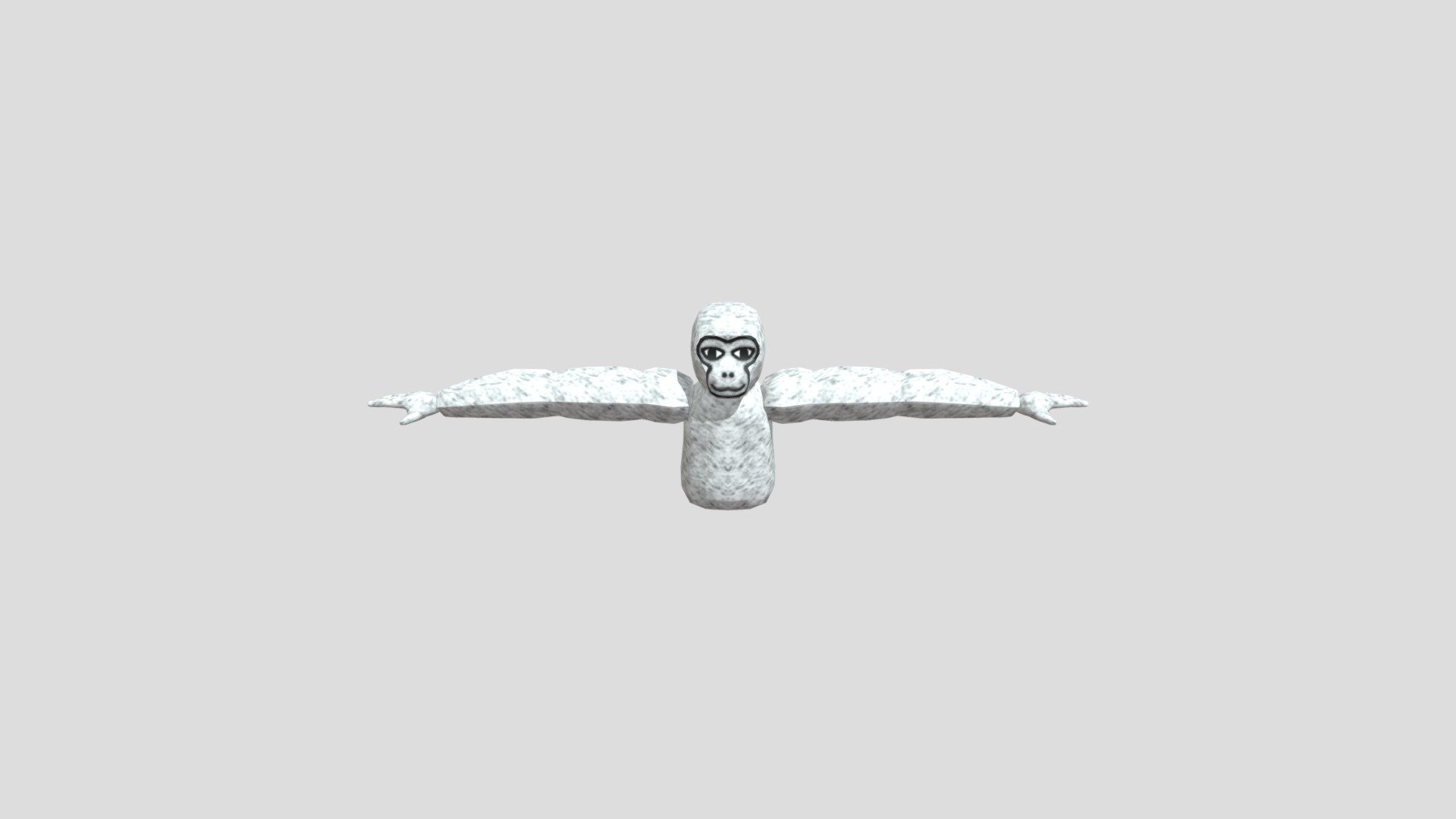 Scary Baboon Remake Player Model Rigged - Download Free 3D model by d ...