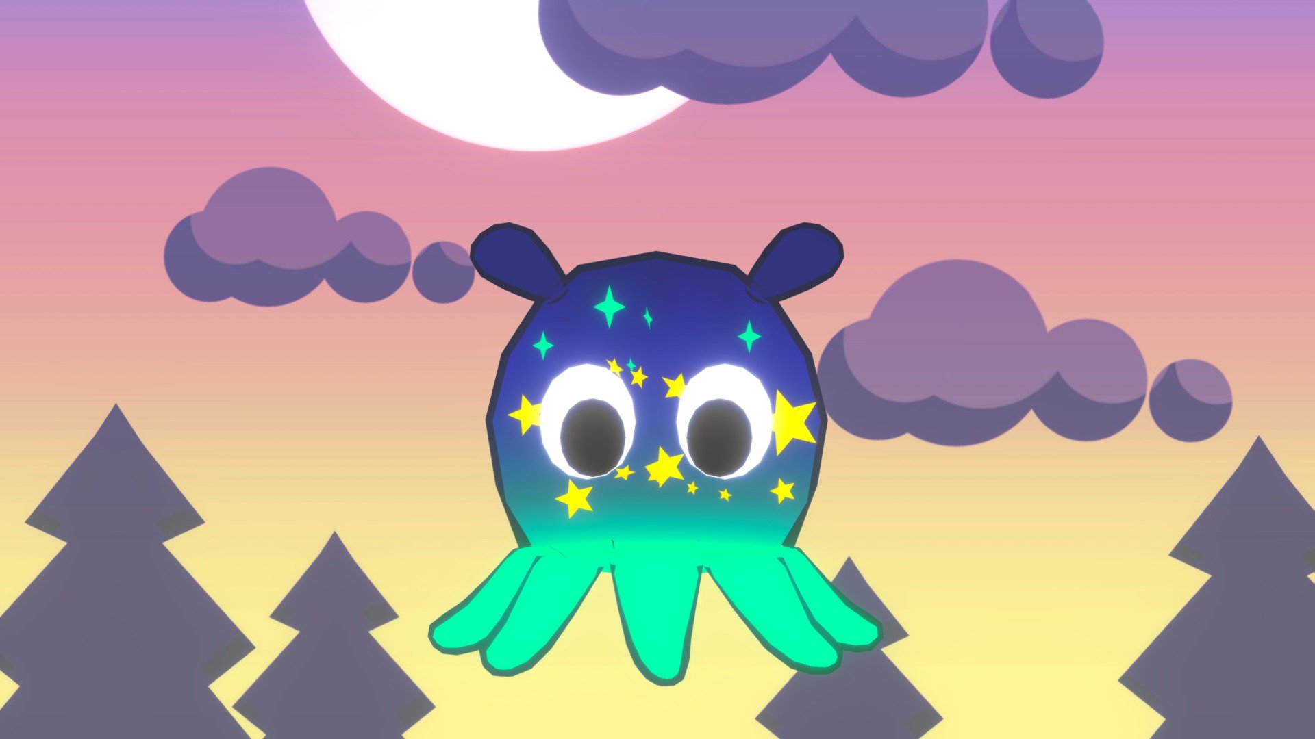 Cute Starry Alien - 3D model by Zen Apricorna (@zenartdesign) [e6cdcea ...