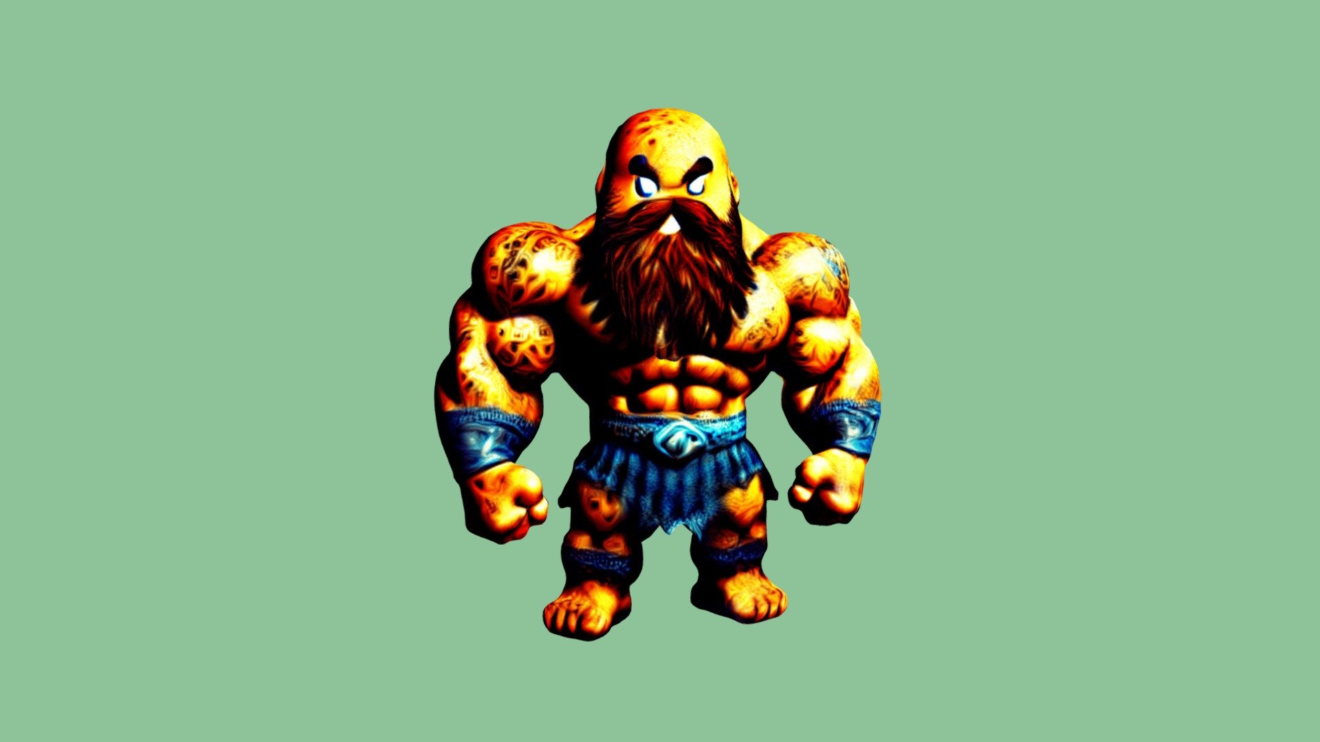 Muscle Man - Download Free 3D model by Jungle Jim (@jungle_jim ...