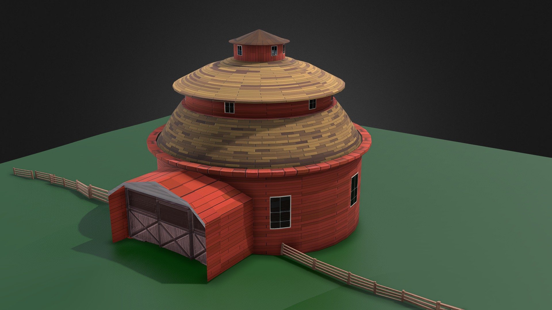 Round Barn - Download Free 3D model by Kimagure_Cookie (@k_cookie ...