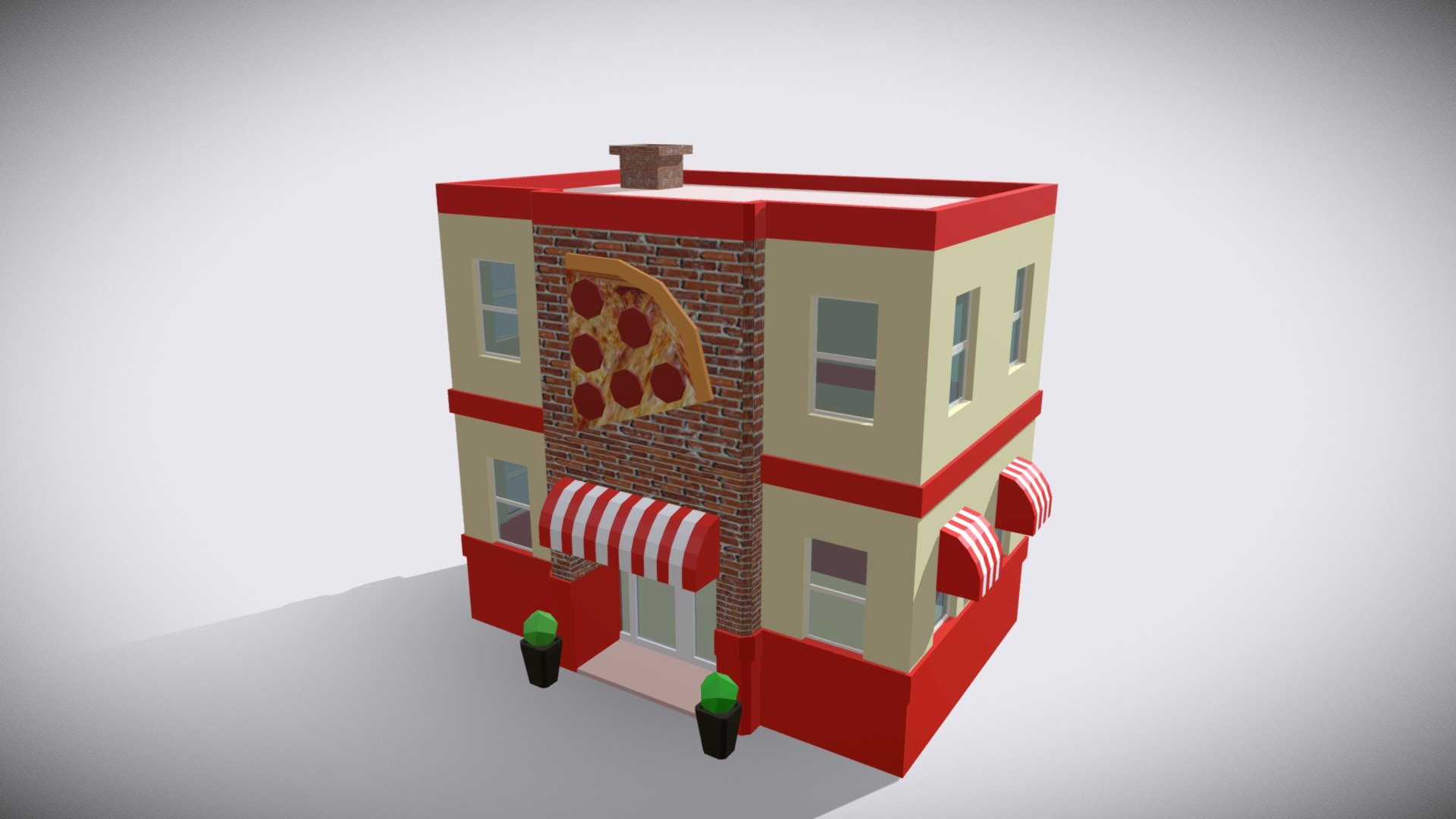 Pizzeria - Download Free 3D model by Invictus.Art.00 [e6d19e6] - Sketchfab