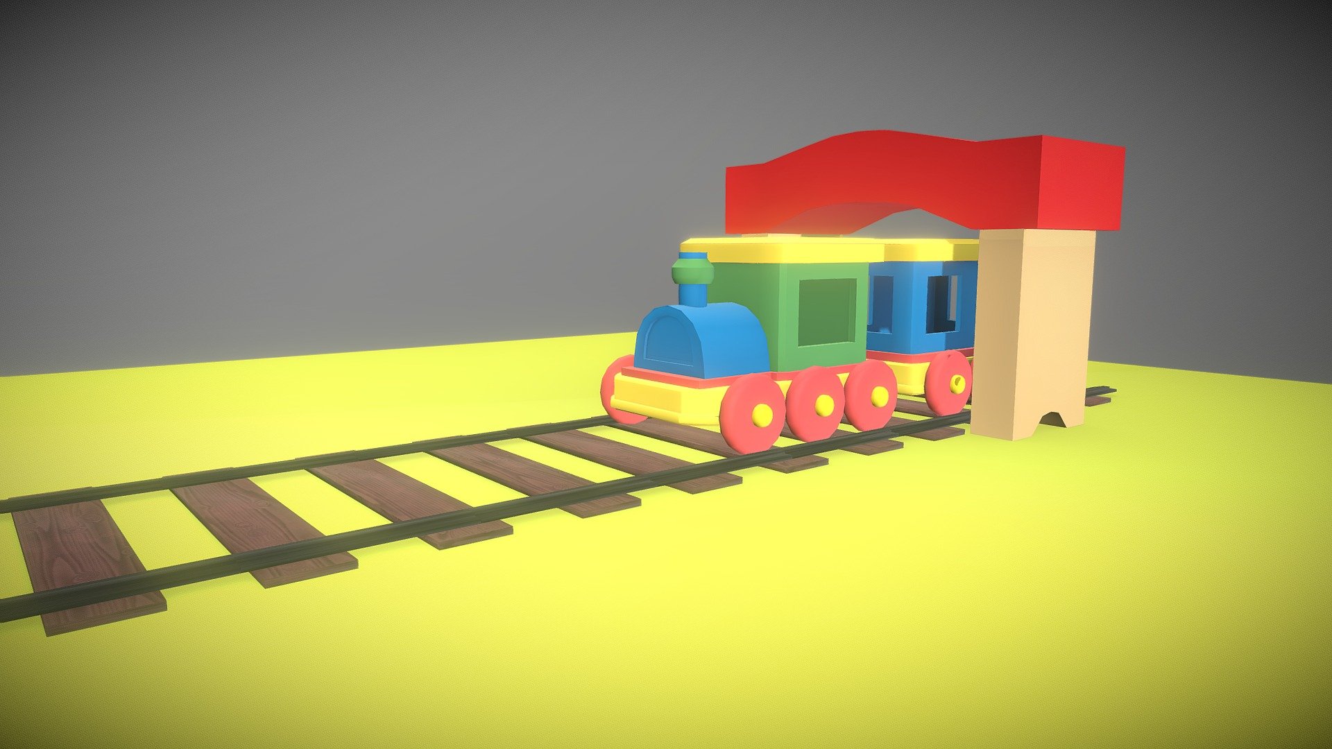 Toy Train - 3D model by LKelda [e6d1cab] - Sketchfab