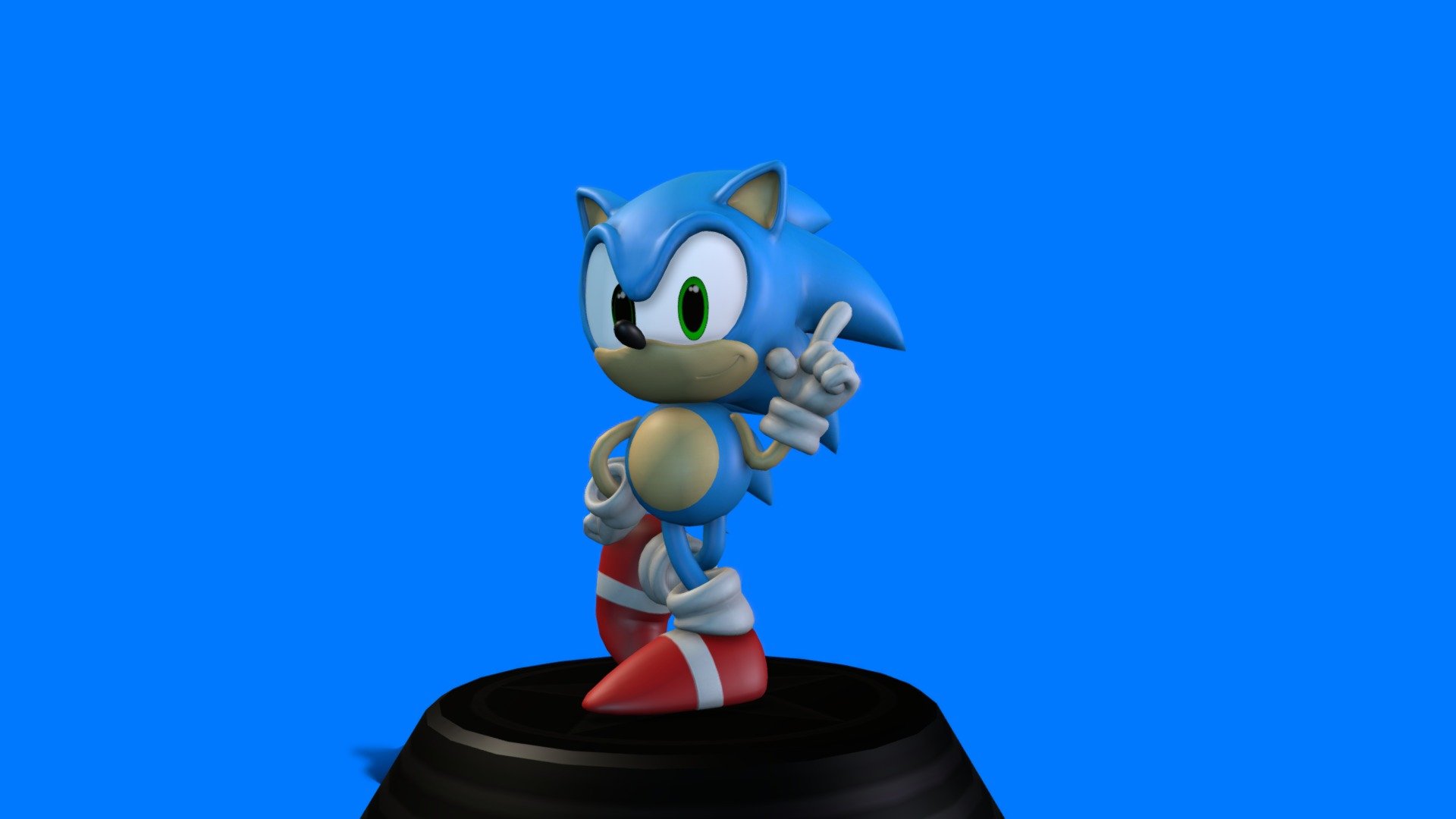 Classic Sonic - 3D model by Faertoon [e6d2273] - Sketchfab