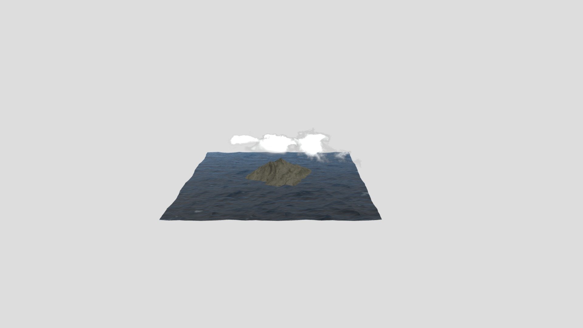 Water animation & mountain design by X80graphics - 3D model by Arsalan ...