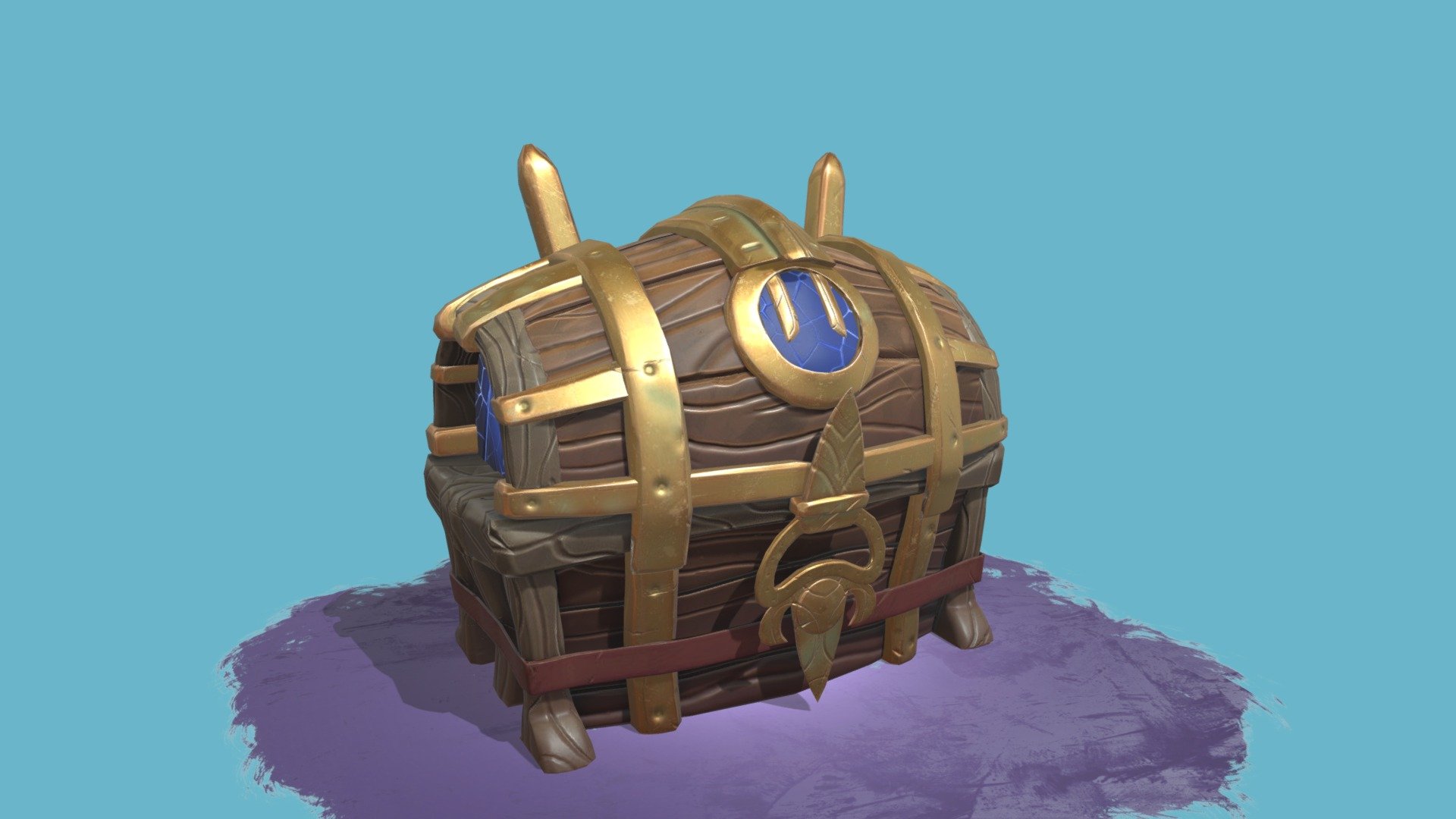 Treasure Chest (GameArt2) - 3D model by SedesDeCock [e6d53bd] - Sketchfab