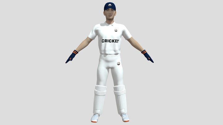 Cricketer 3D models - Sketchfab