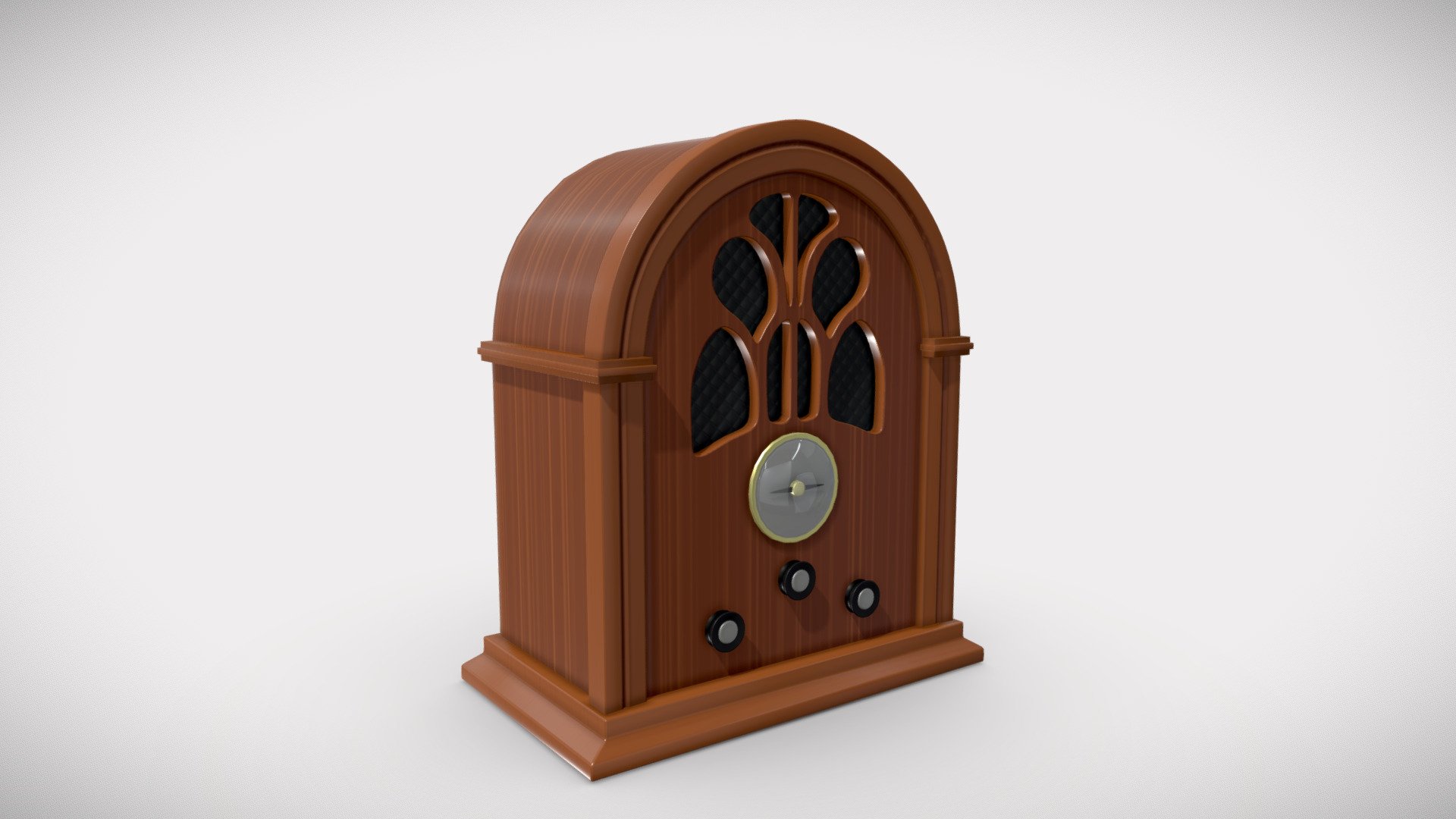 Antique Radio 3D - Buy Royalty Free 3D model by Shin Xiba 3D (@Xiba3D ...