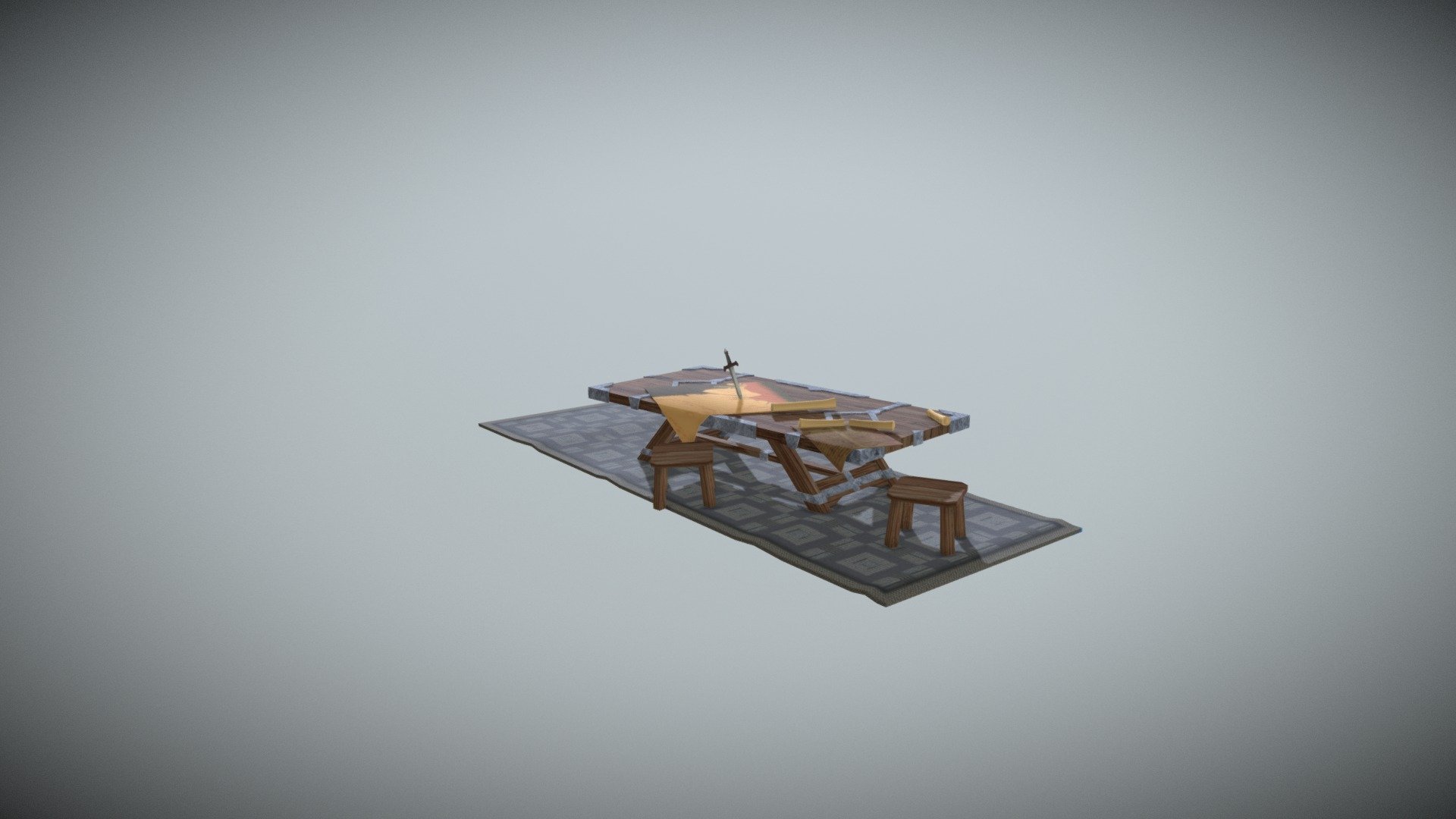 table - 3D model by MisterSuper [e6da575] - Sketchfab