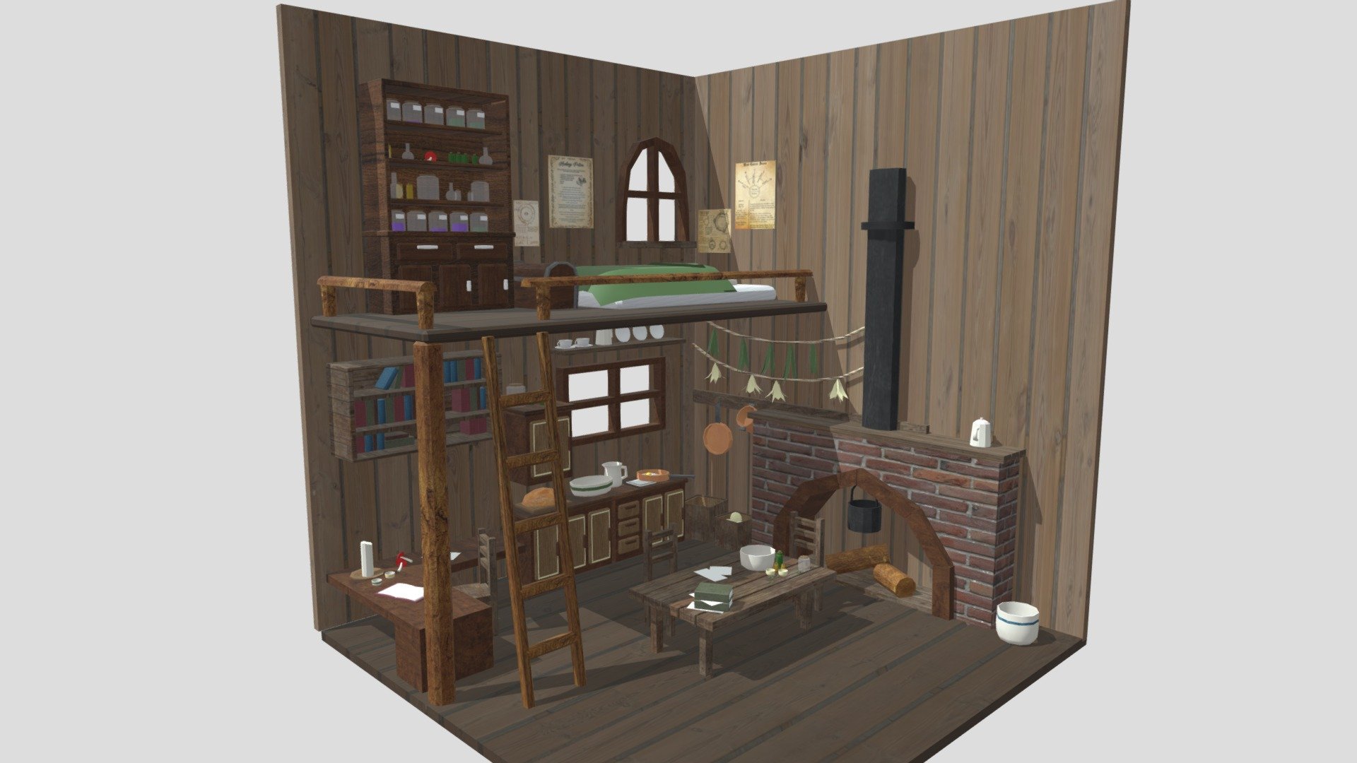 3DA CA1 Interior - 3D model by TanyaCJN [e6dae5f] - Sketchfab