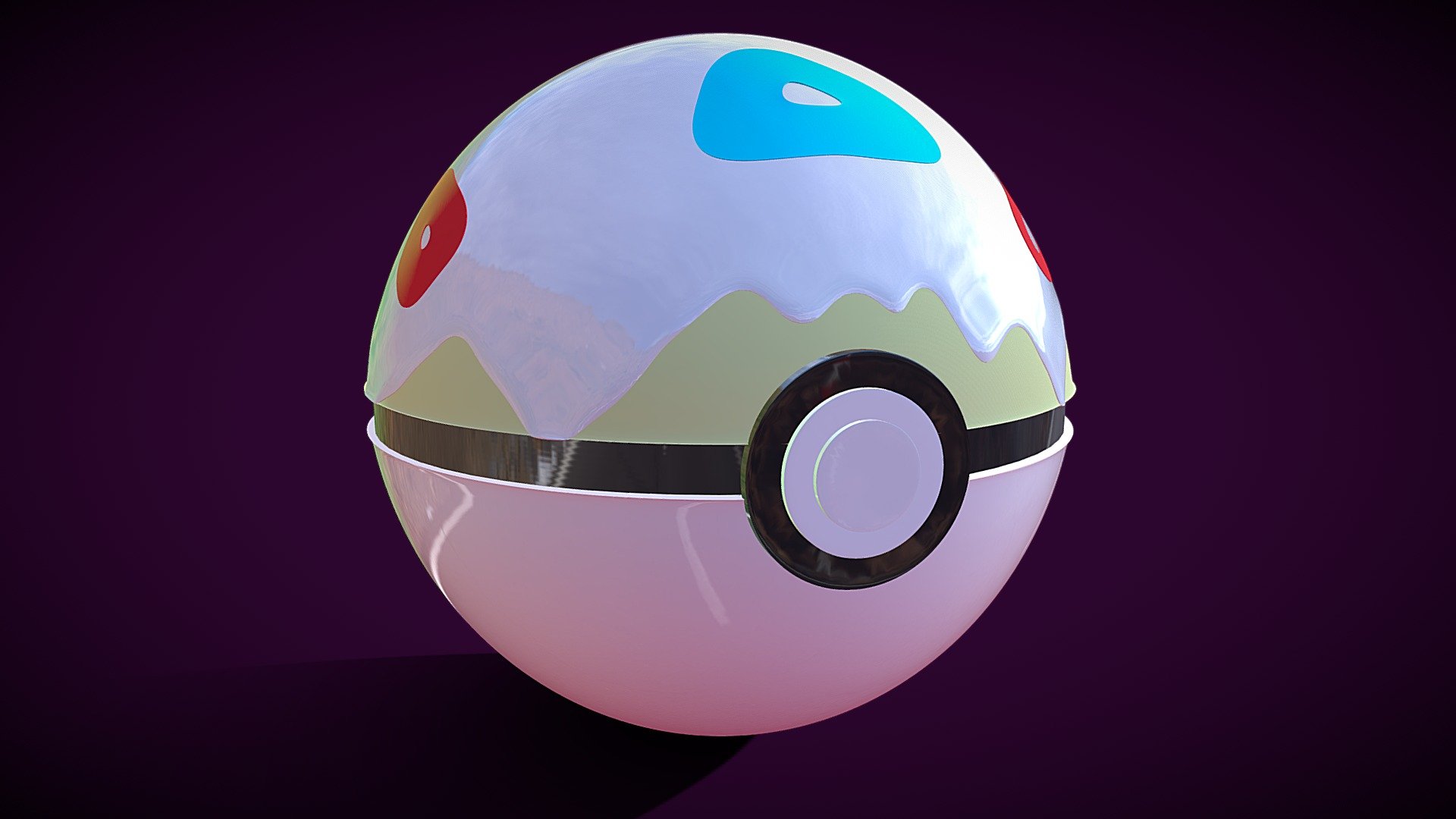 Pokeball 3D Togepi Model - Buy Royalty Free 3D model by Gabriel Diego ...