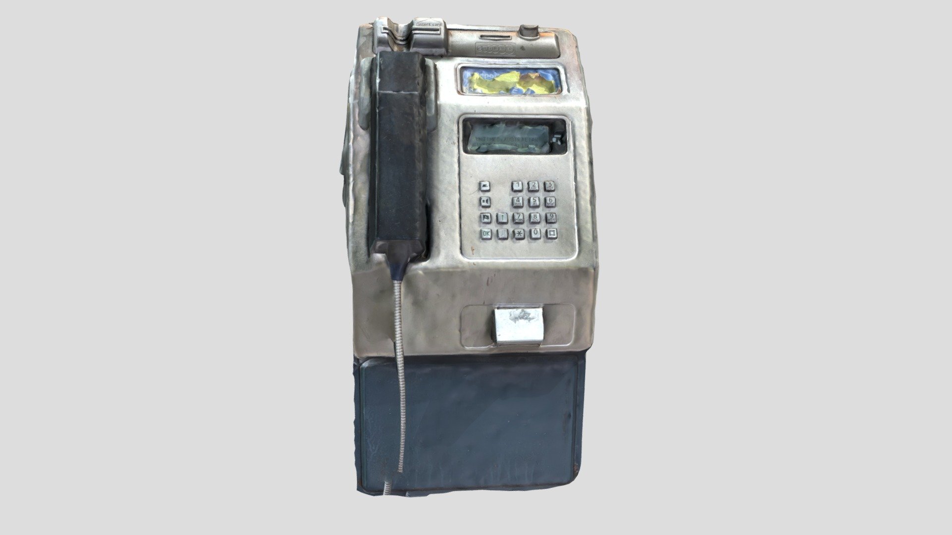 Australia's Public Phone Box (Telstra) - Download Free 3D model by ...