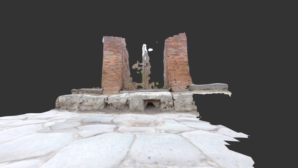 Drain on via Consolare, Pompeii - Download Free 3D model by Eric Poehler (@EricPoehler) [e6de284 ...