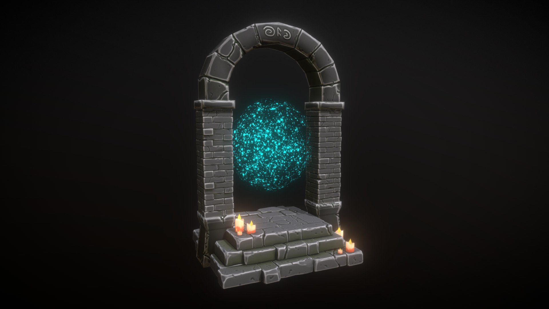 Magic Gate for #3December2022Challenge - 3D model by Scritta [e6e1273 ...