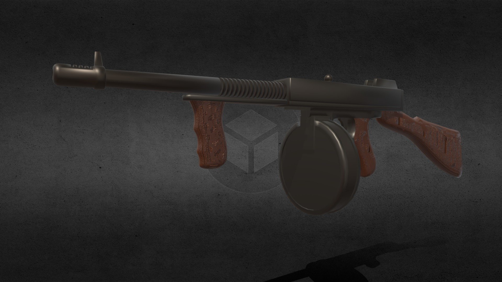 Tommy Gun - Download Free 3D model by 3DDomino [e6e3fe7] - Sketchfab