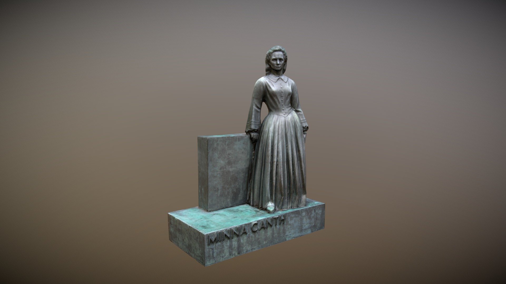 Minna Canth memorial - photoscanned statue - 3D model by irratium ...
