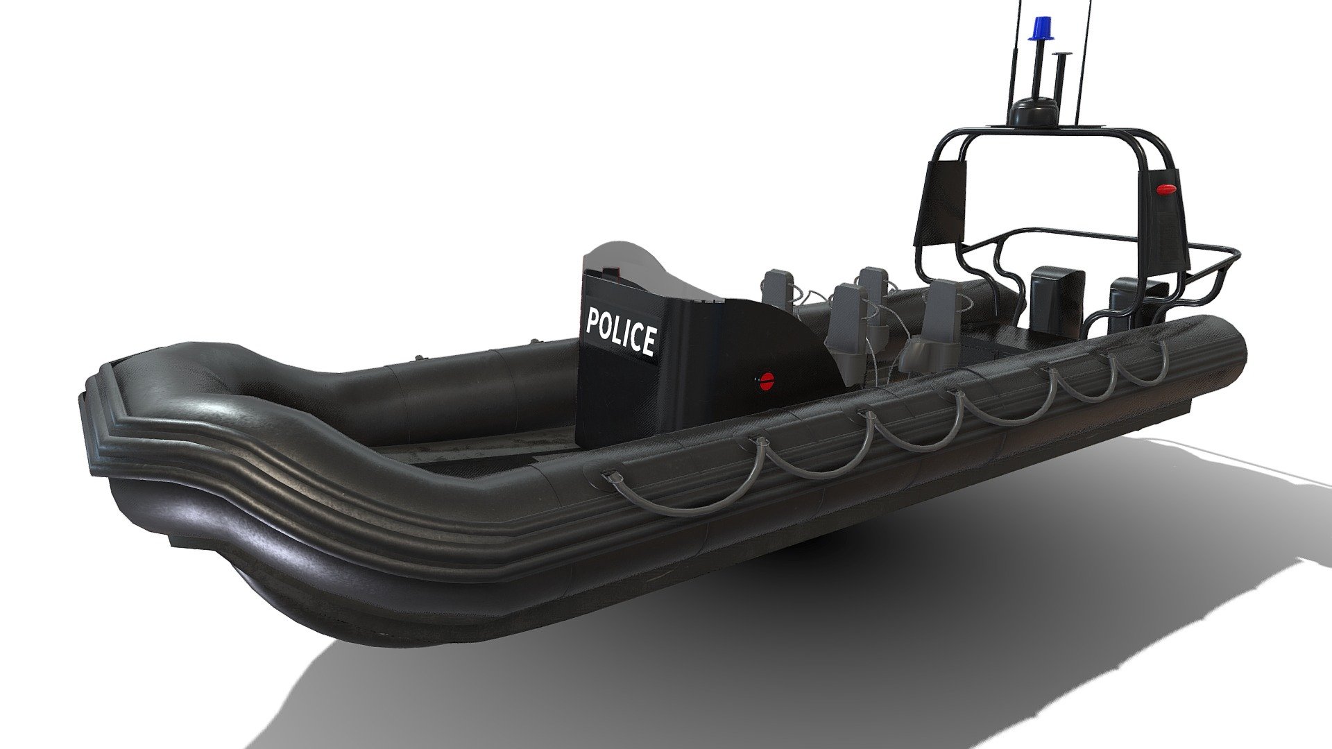 Zodiac Police Boat - Buy Royalty Free 3D model by Studio Lab ...