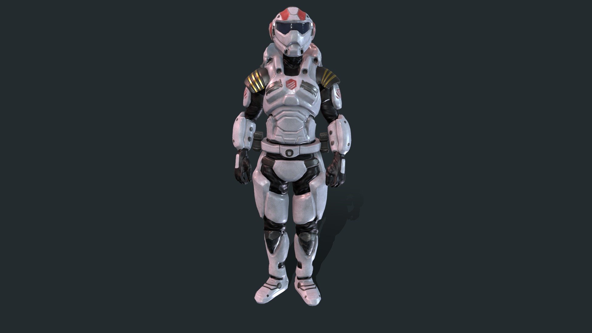 Sci-Fi Soldier Heavy Armor Low Poly Character - Buy Royalty Free 3D ...