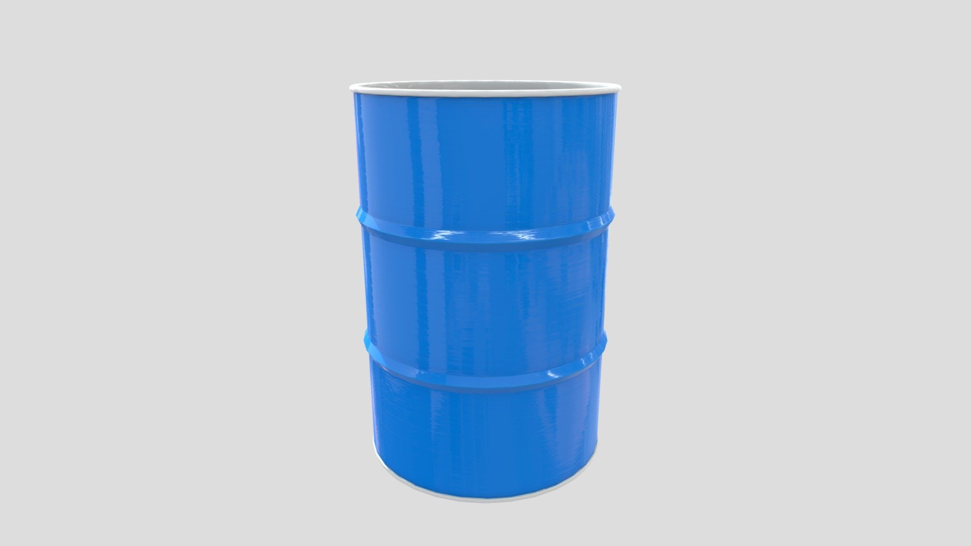 GameReady Industrial Metal Barrel - 3D model by DreamDraft [e6eaa94 ...