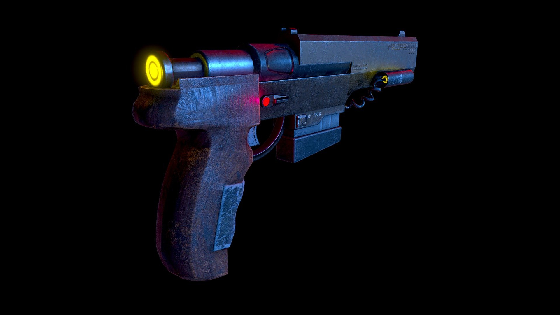 MALORIAN ARMS 2077 [ CyberPunk Gun ] - Buy Royalty Free 3D model by ...