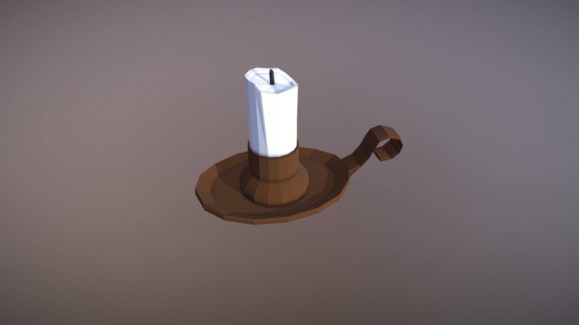 Candle with a Holder - 3D model by Yecats (@yecats131) [e6ec5aa ...