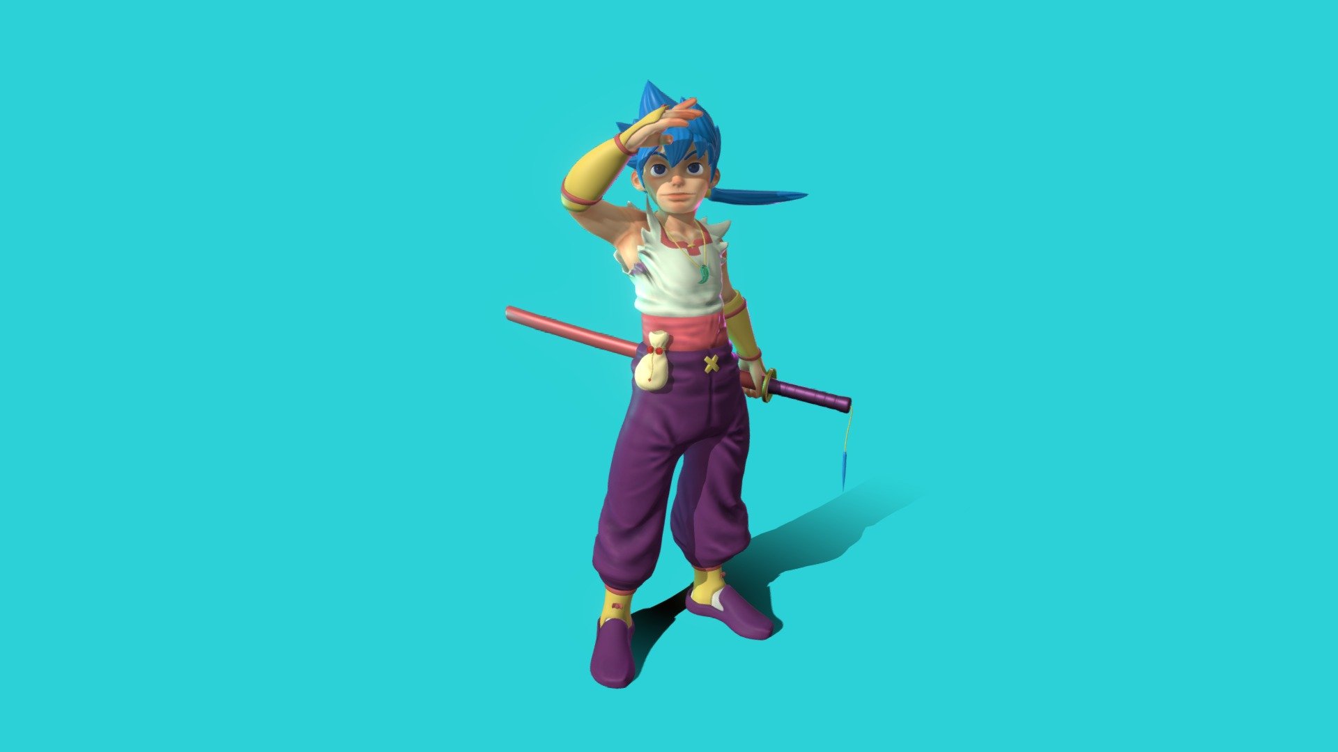 Ryu Breath of Fire IV - 3D model by Raphael Magalhães (@raphaelmag ...