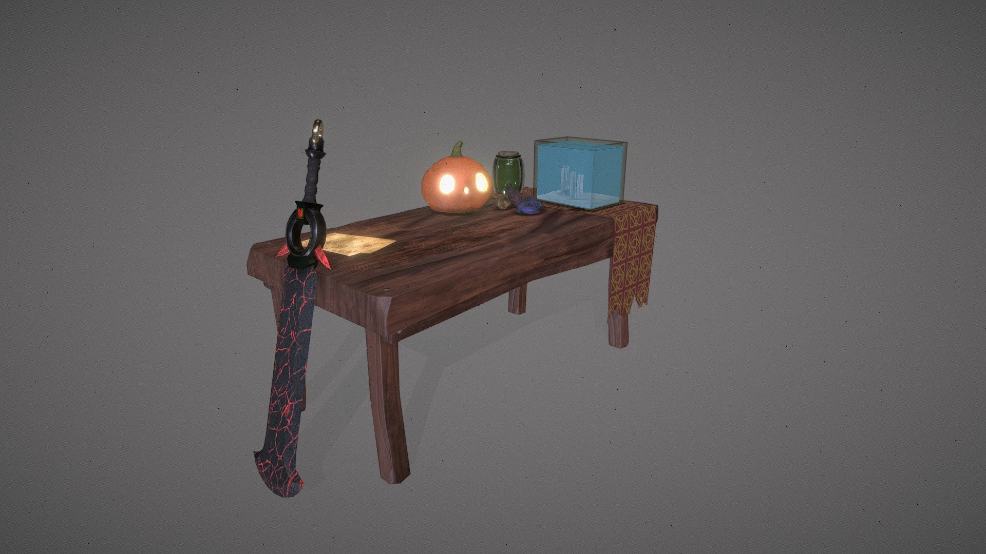 GameReady Mevieval Fantasy Table - 3D model by Santiago Caro (@san01 ...