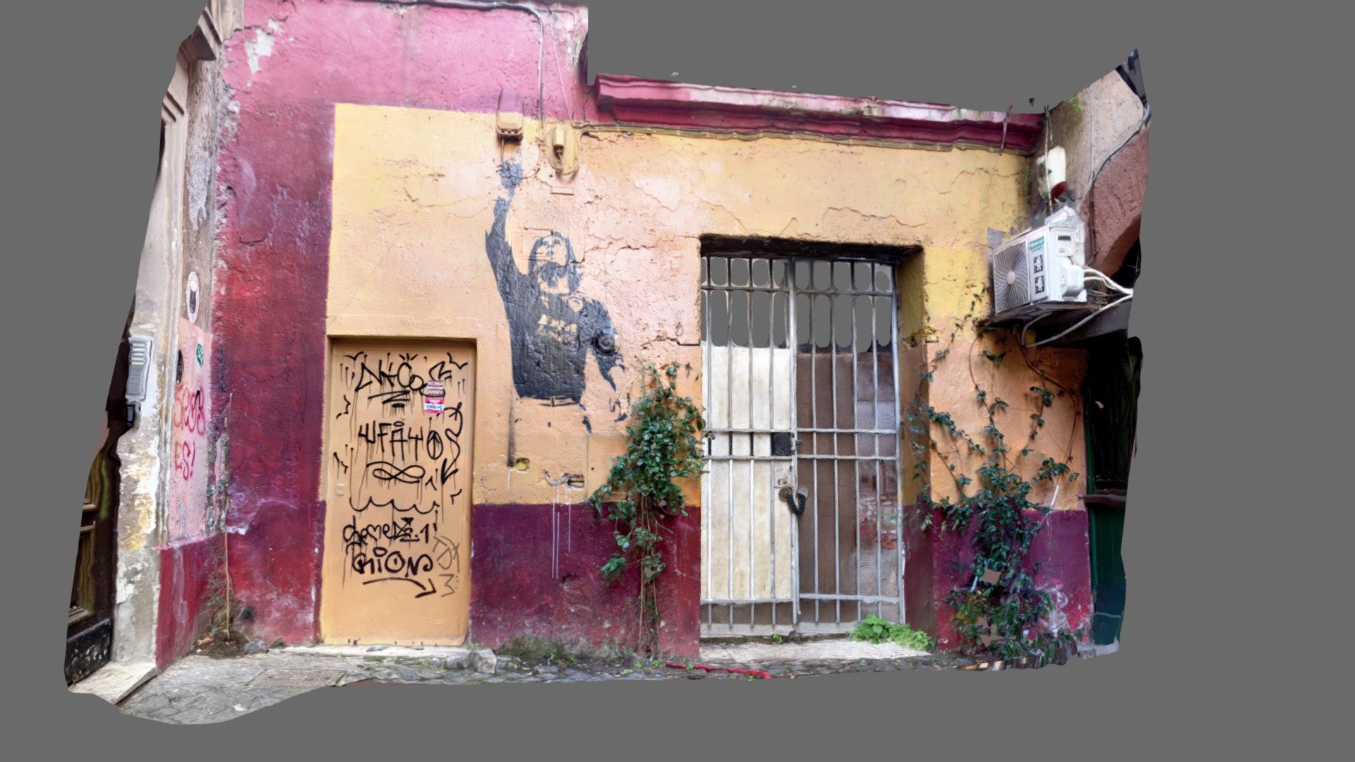 Francesco Totti's mural in Rome, rione Monti - Download Free 3D model ...