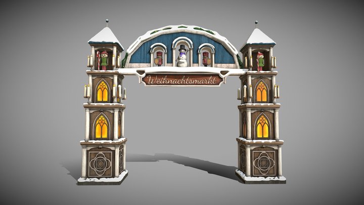 Entrance Gate 3d Model
