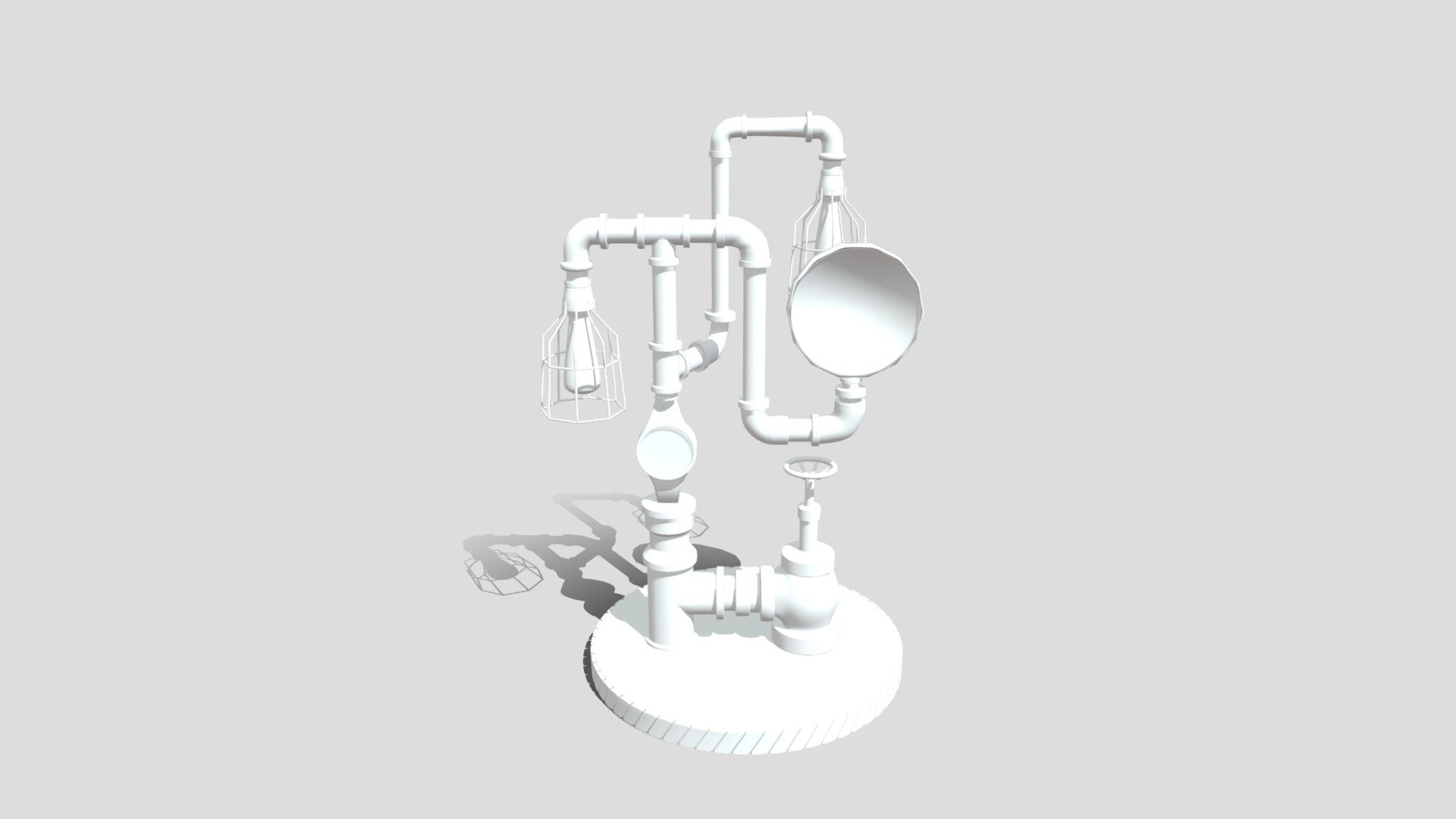 Industrial Pipe Lamp - Download Free 3D model by Shivang Jindal ...