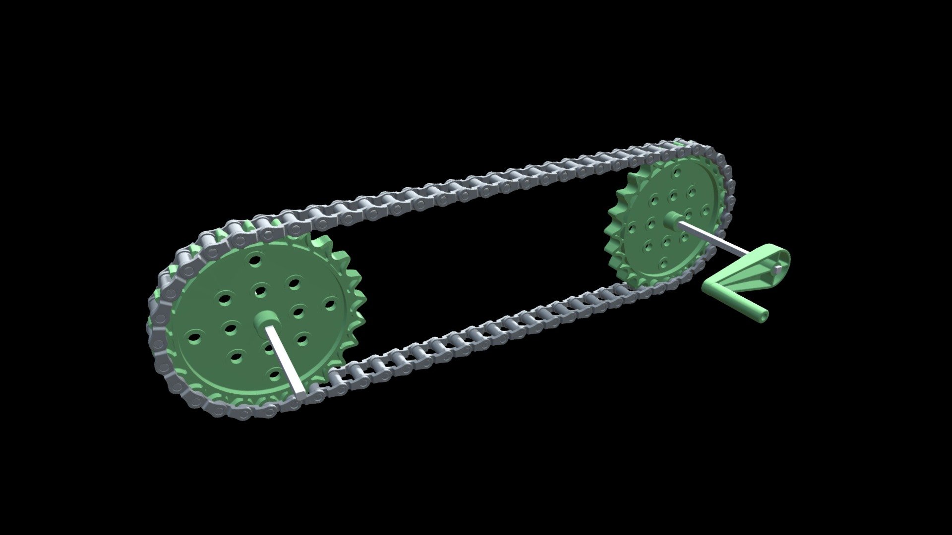 Chain Drive - 3D model by CMSsharp [e6fc3d7] - Sketchfab